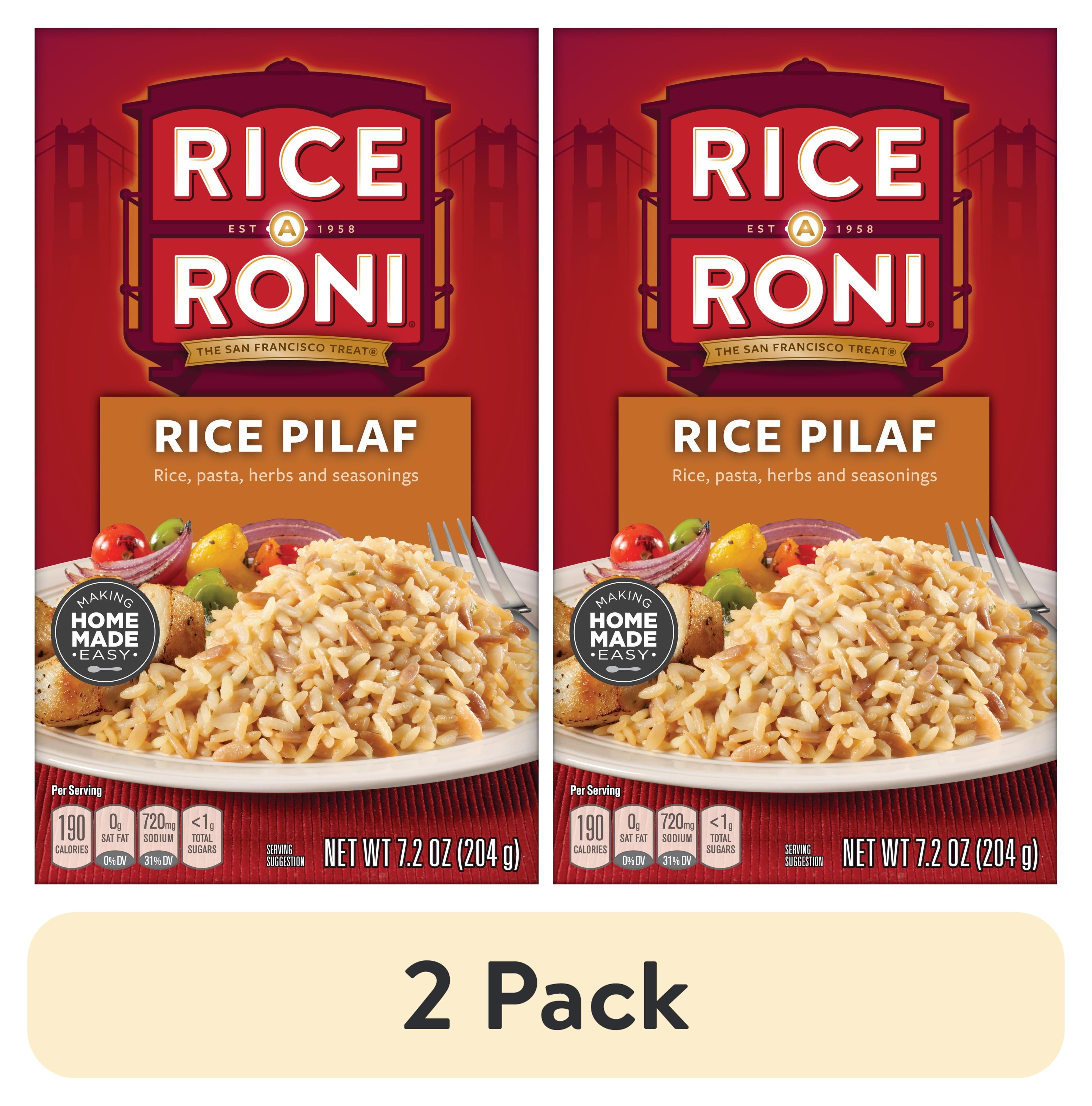 (2 pack) Rice a Roni Rice Pasta Rice Pilaf, 7.2 oz - Walmart.com