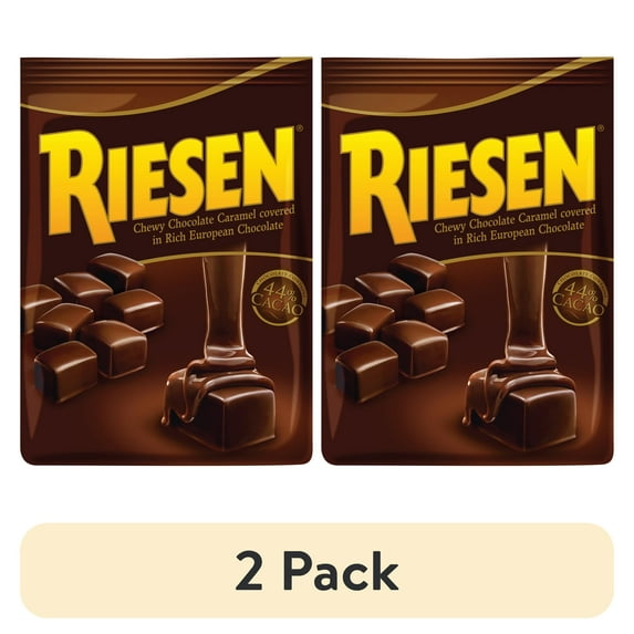 (2 pack) Riesen Chewy Chocolate Covered Caramels, 30 oz - Walmart.com
