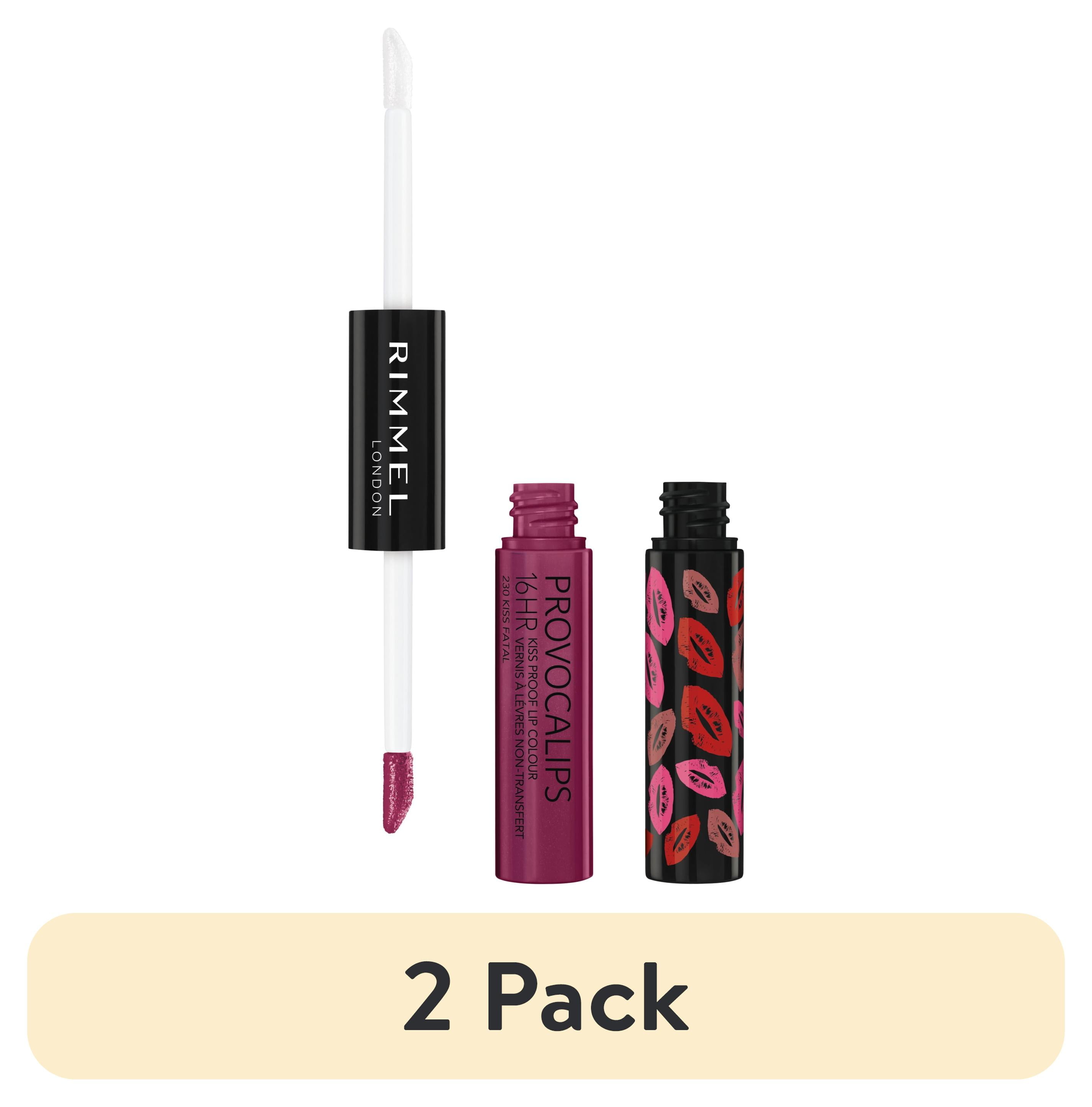 (2 pack) Rimmel London Provocalips Lightweight Gloss 16 Hr Kiss Proof ...