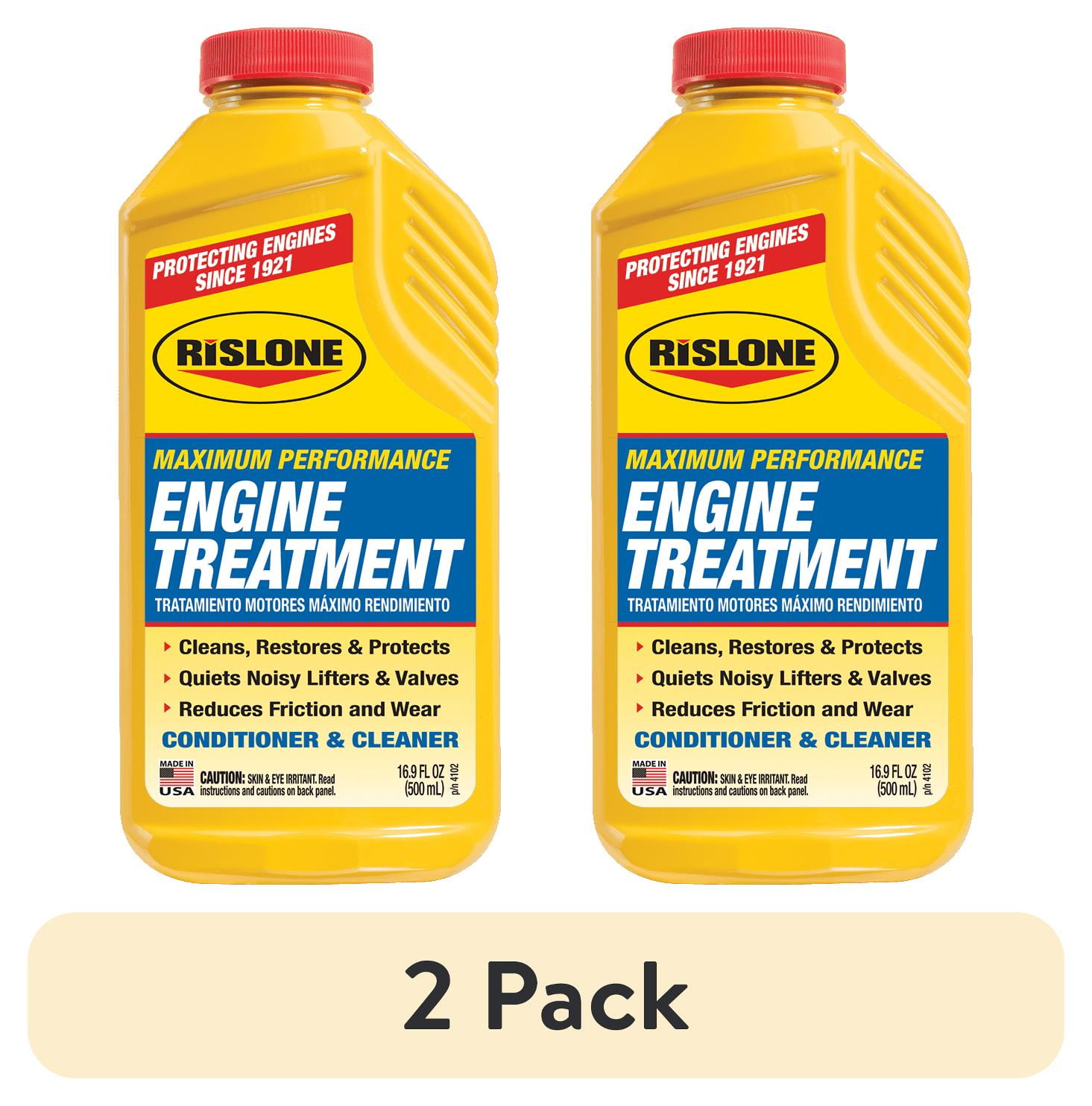 (2 pack) Rislone 4102 Engine Treatment Automotive Additive, 16.9 oz ...