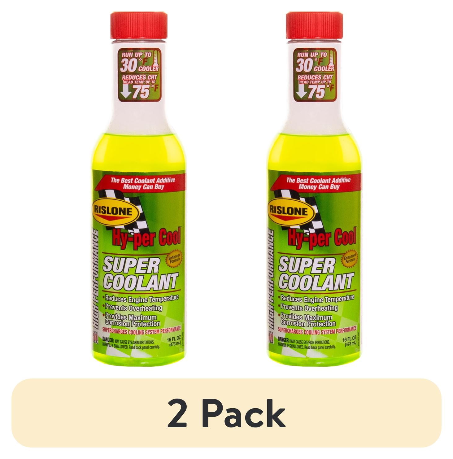 (2 pack) Rislone Hy-per Cool Super Coolant Antifreeze and Coolant, 16 ...