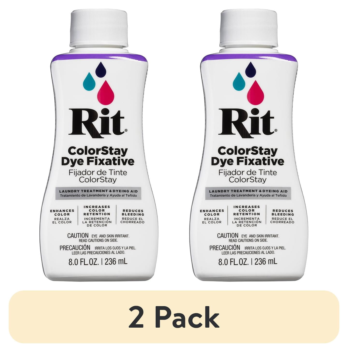 (2 pack) Rit, Colorstay Dye Fixative, 8 fl. oz. - Walmart.com