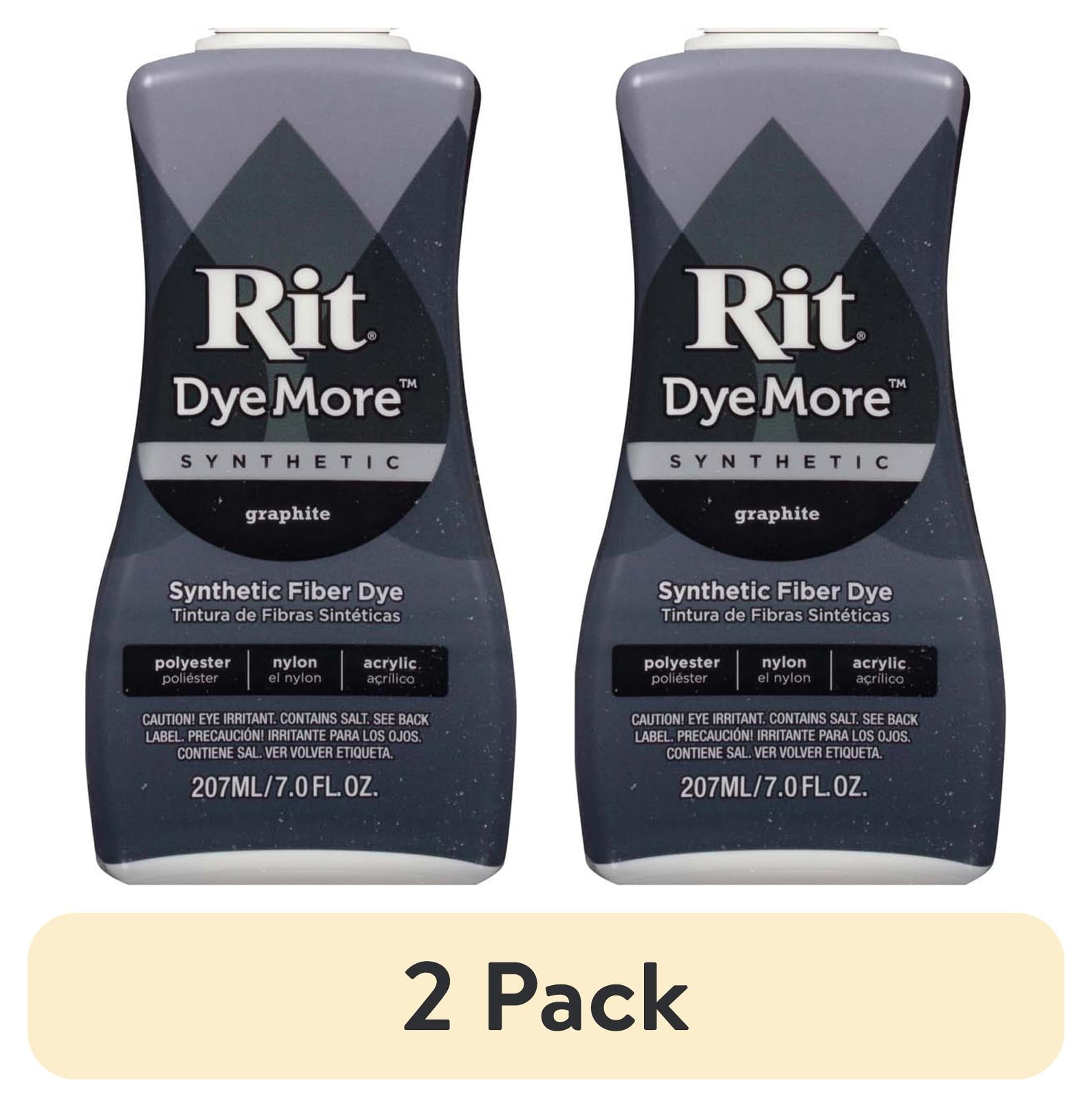 (2 pack) Rit DyeMore Synthetic Fabric Dye – 7 fl oz Bottle, Color for ...