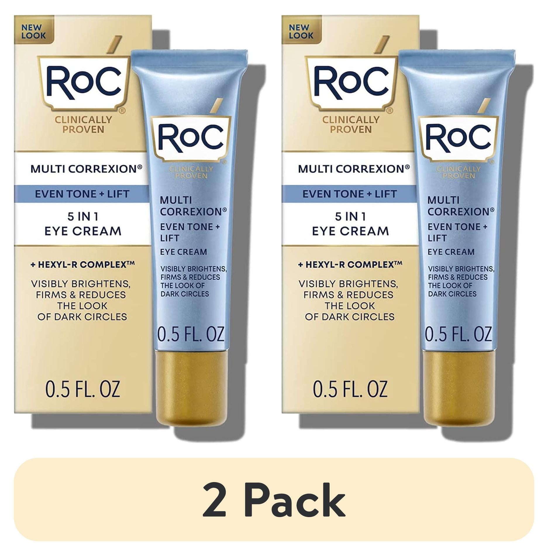 (2 pack) RoC Multi Correxion 5 In 1 Even Tone + Lift Eye Cream with ...