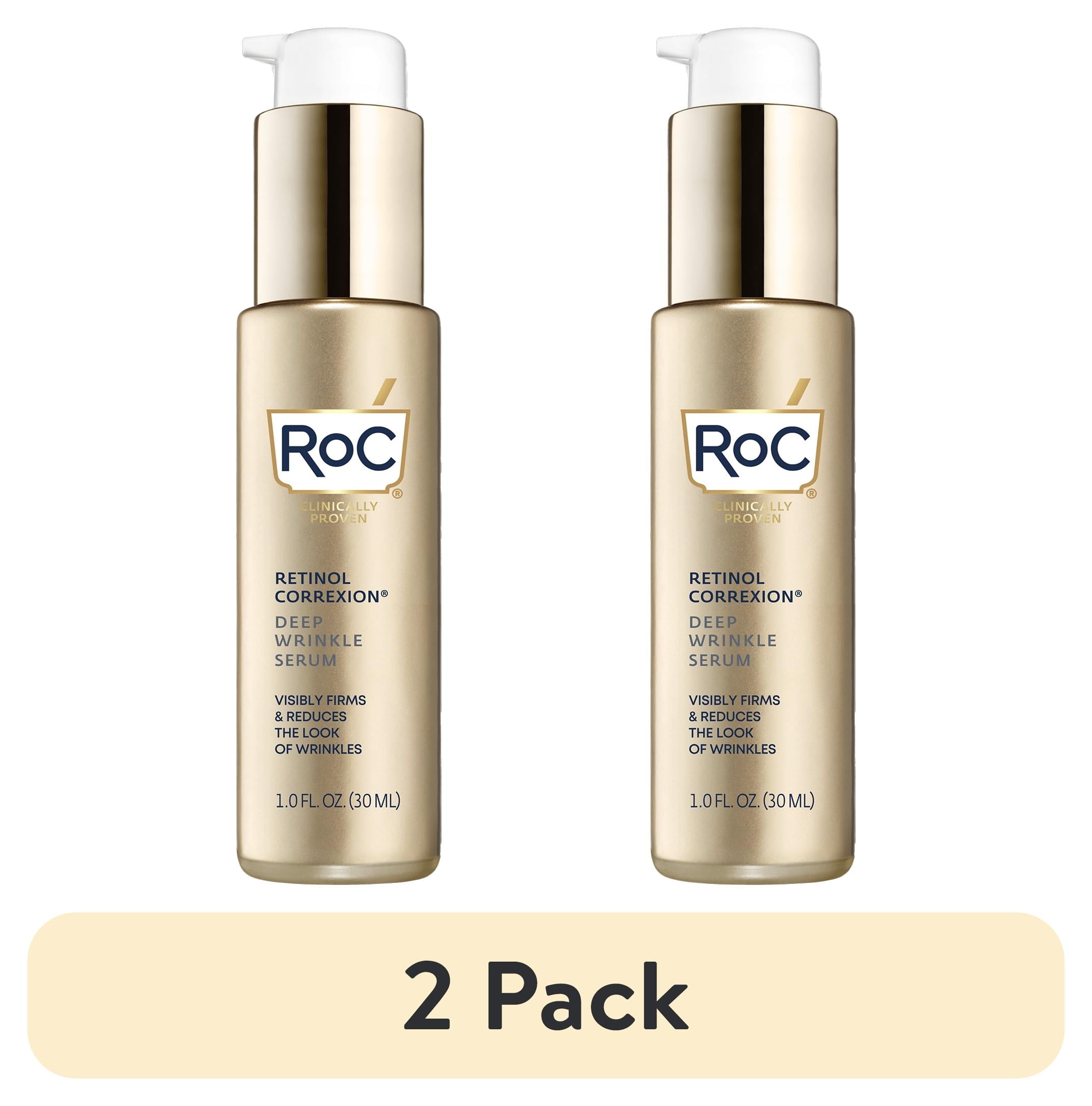 (2 pack) RoC Retinol Correxion Deep Wrinkle Serum, Paraben-Free, 1 fl ...