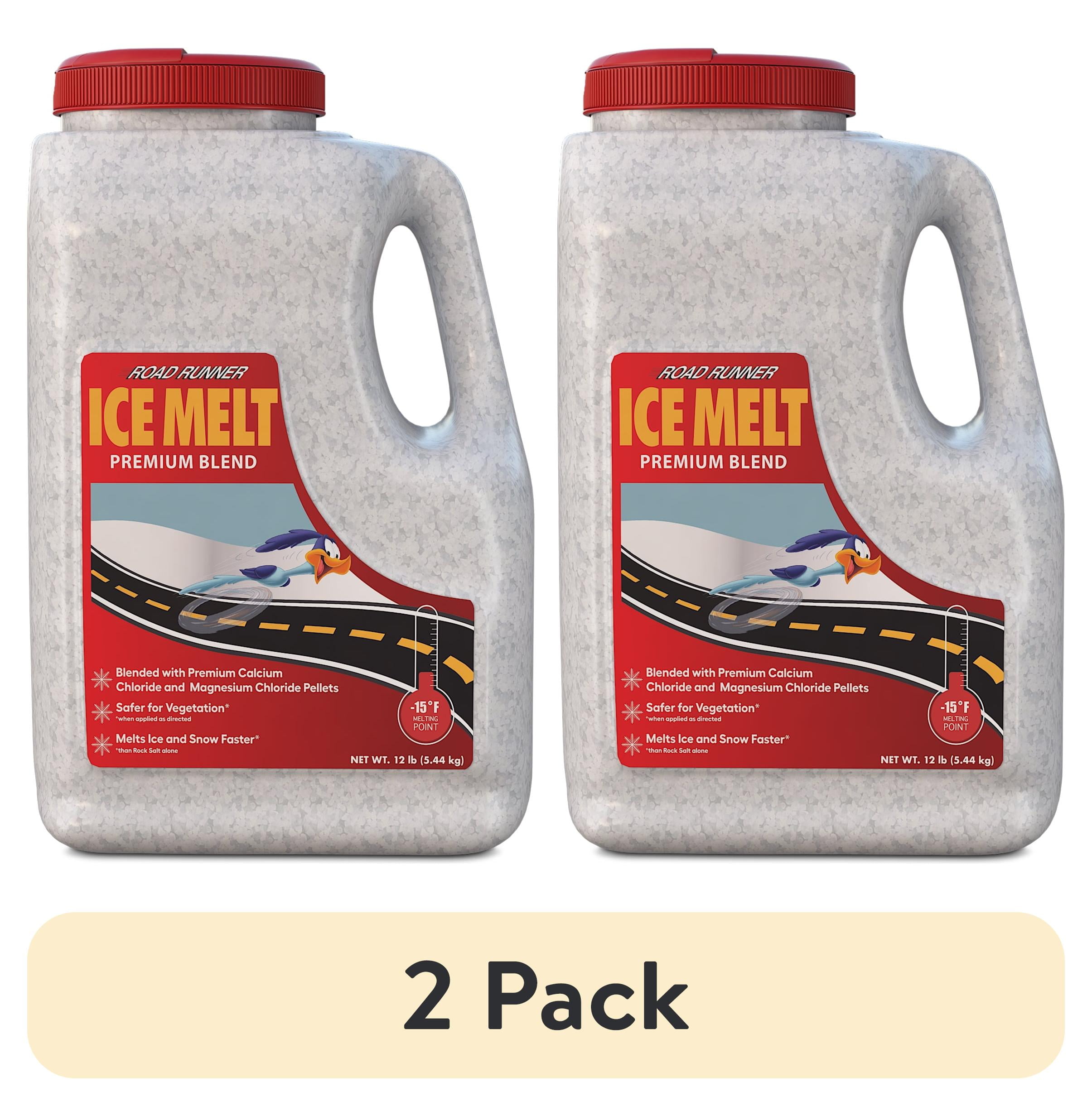 (2 pack) Road Runner Premium Blend Ice Melt,12lb Jug - Walmart.com