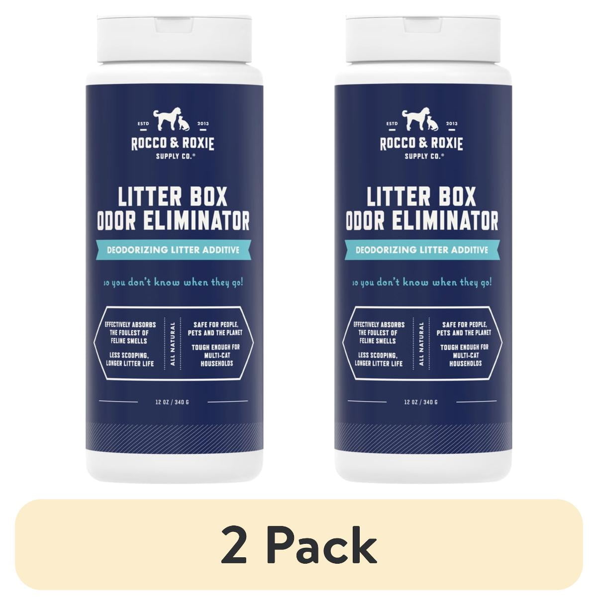 (2 pack) Rocco & Roxie Litter Box Odor Eliminator – Best Natural Urine ...