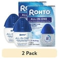 (2 pack) Rohto All-In-One, Redness Reliever, Cooling Eye Drops, Multi ...