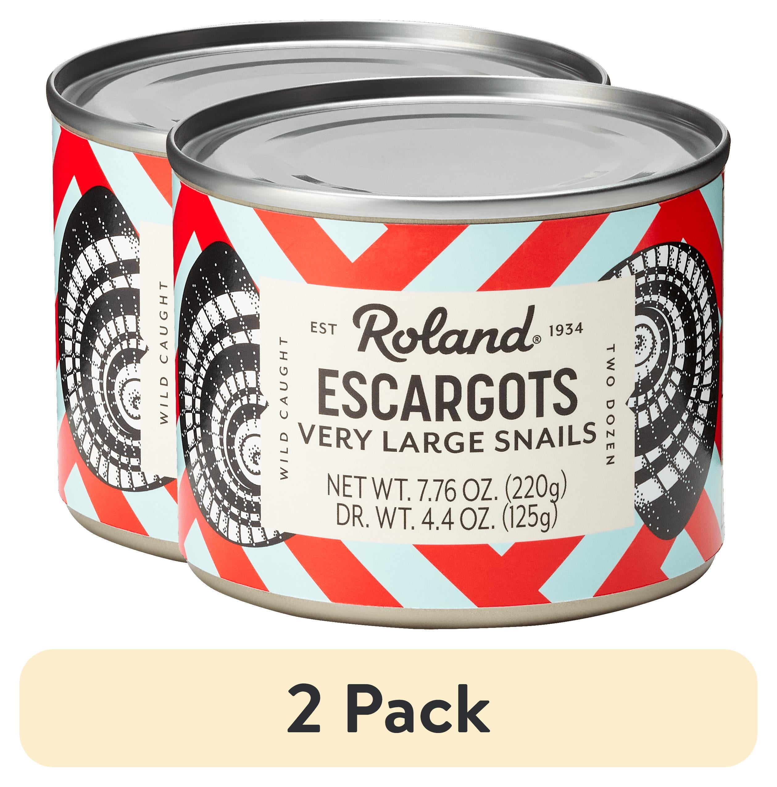 (2 pack) Roland Canned Escargot Snails, Allergens Not Contained, 7.75 ...