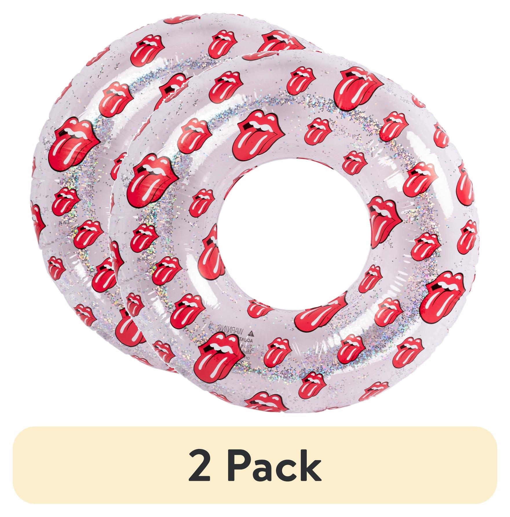 (2 pack) Rolling Stones 40" Inflatable Swim Tube Pool Ring Float, Adult ...