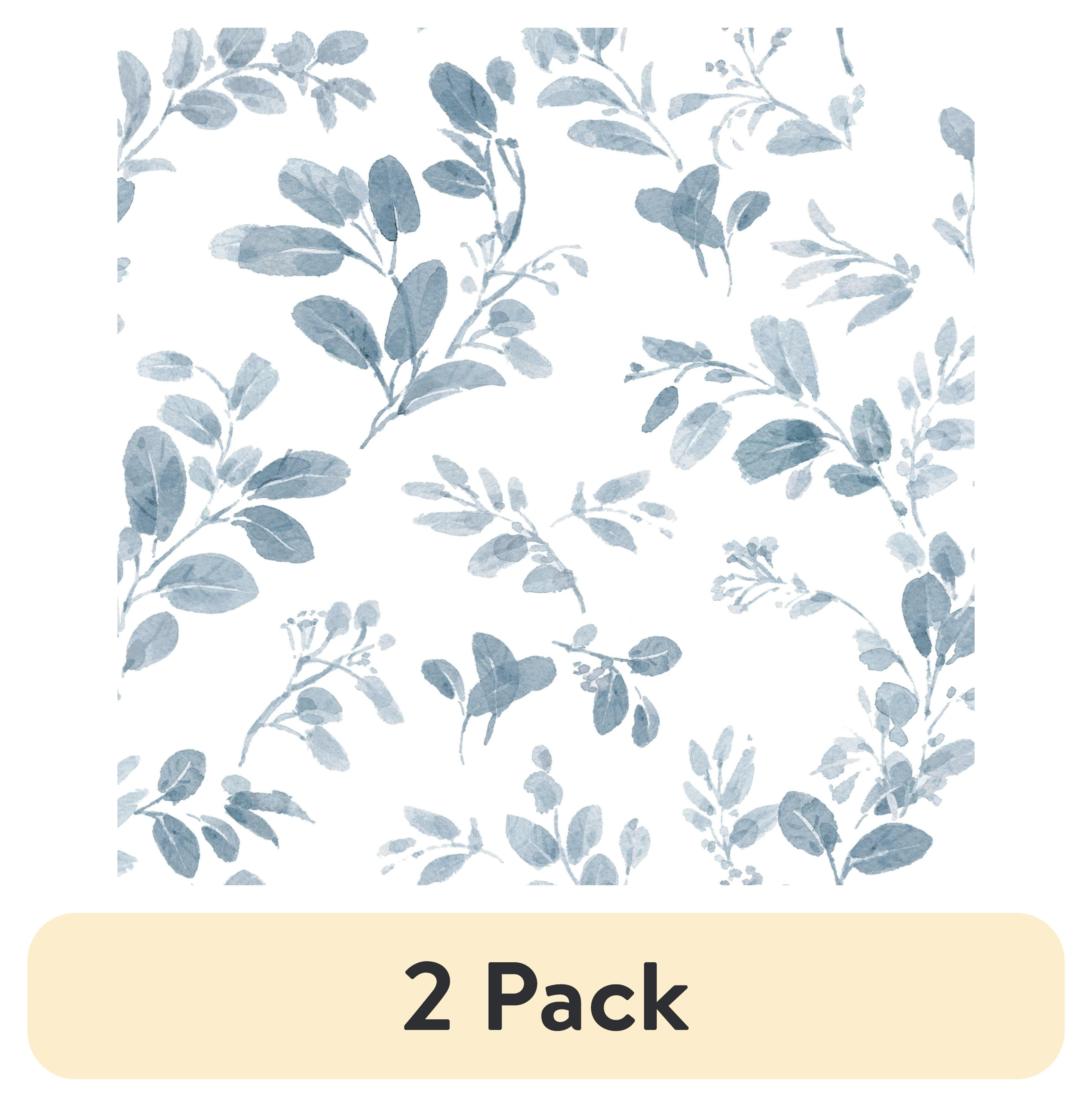 (2 pack) RoomMates Dancing Leaves Peel And Stick Wallpaper - Walmart.com