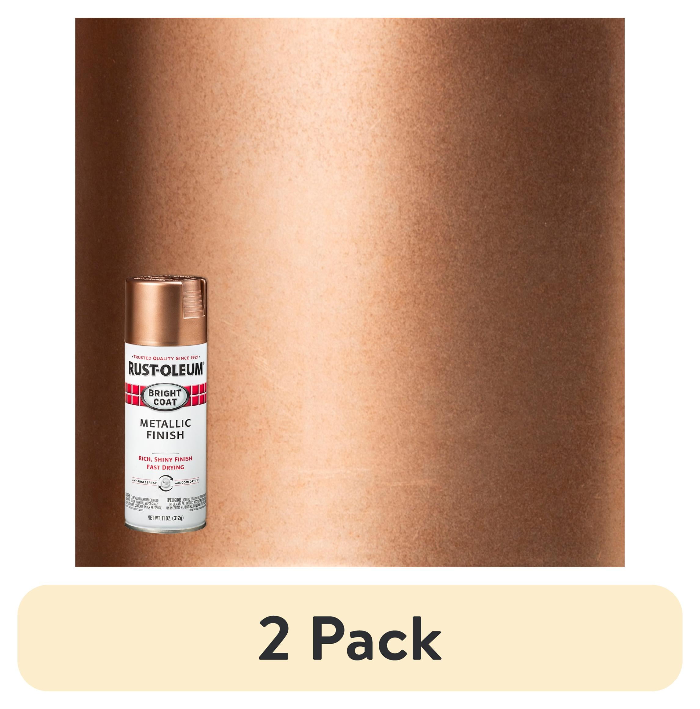 (2 pack) Rose Gold, Rust-Oleum Stops Rust Bright Coat Metallic Spray ...
