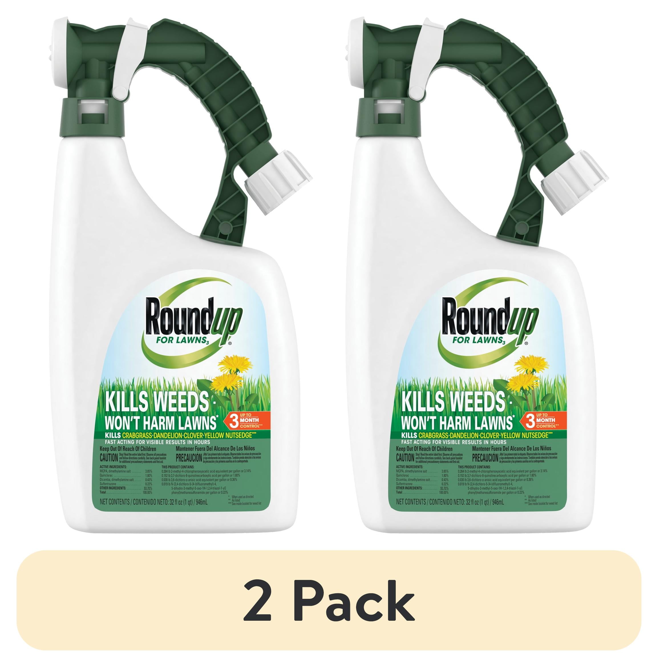 (2 pack) Roundup For Lawns3 Ready-to-Spray, Weed Killer for Northern ...