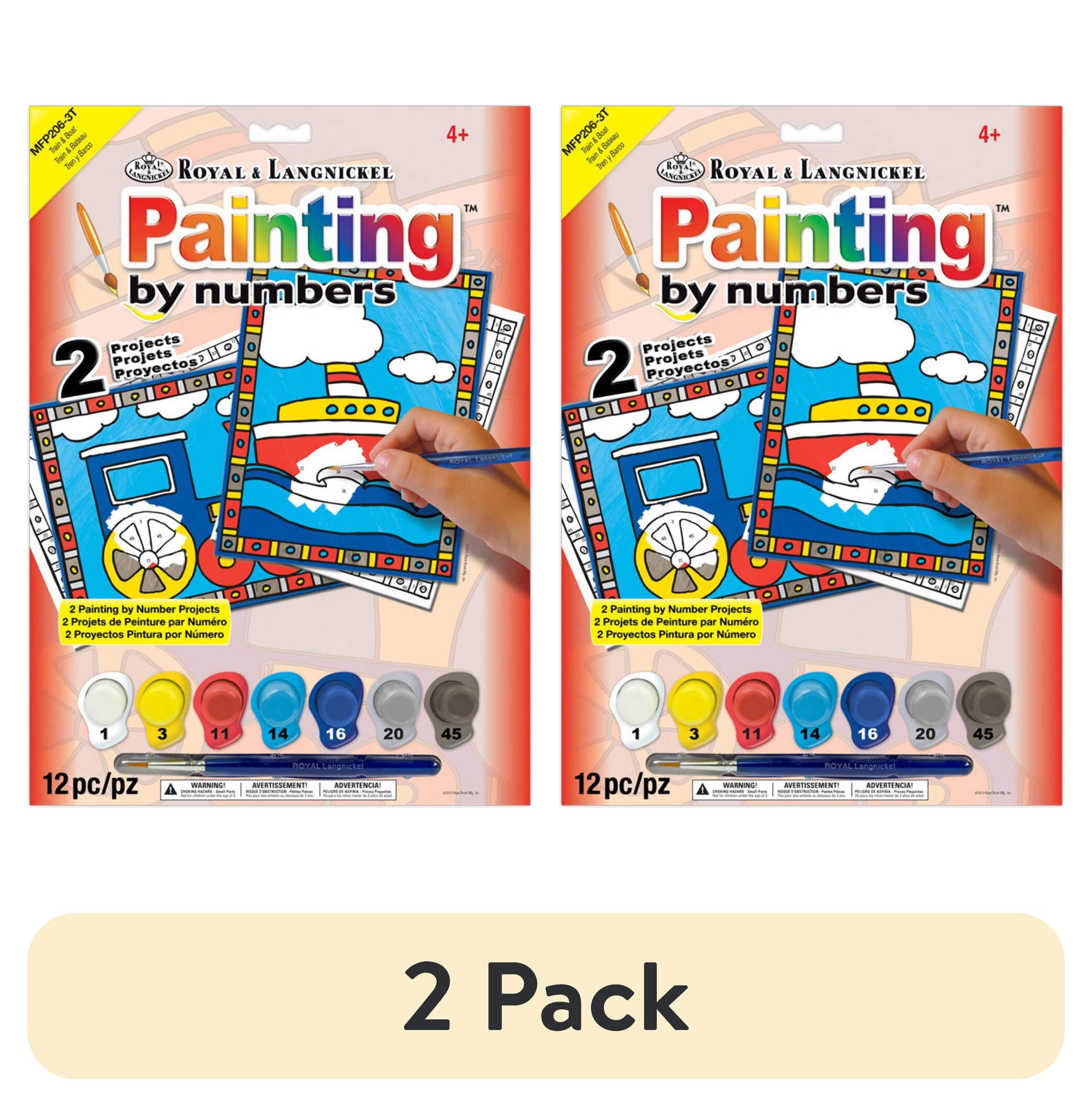 (2 pack) Royal & Langnickel: My First Paint By Number Boat & Train 2Pk ...