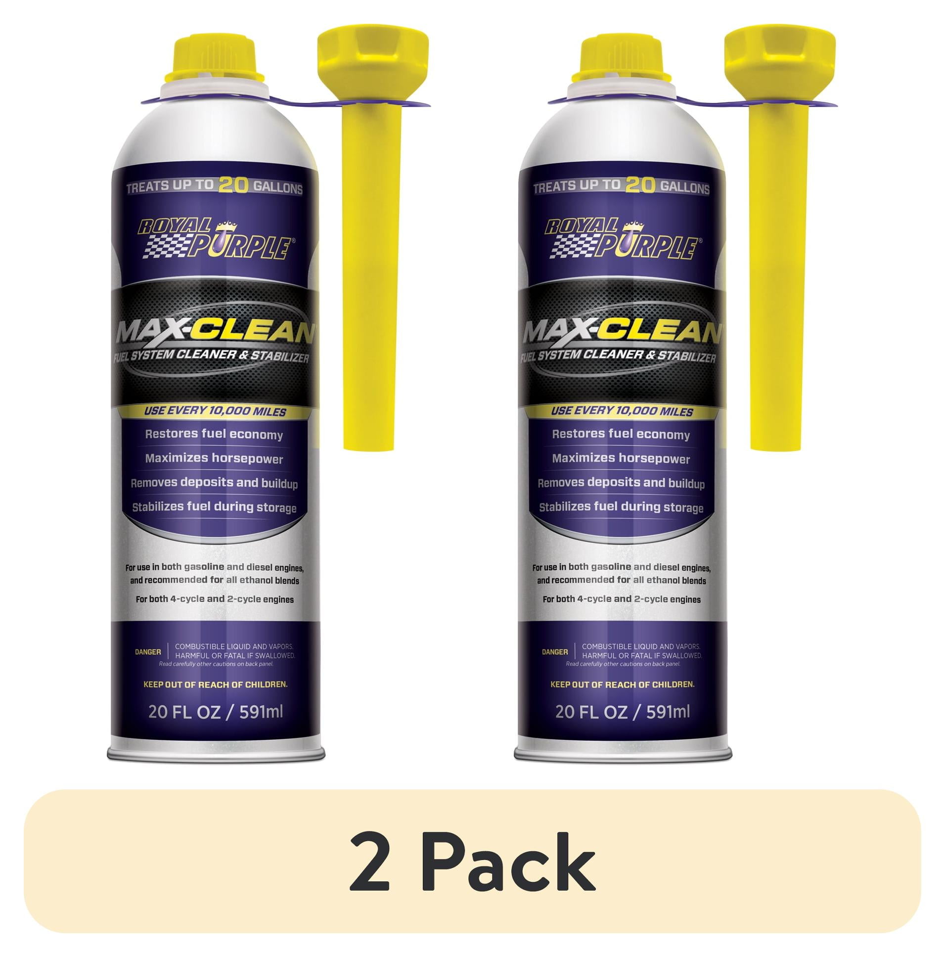 (2 pack) Royal Purple Max-Clean Fuel System Cleaner & Stabilizer, 20 Fl ...