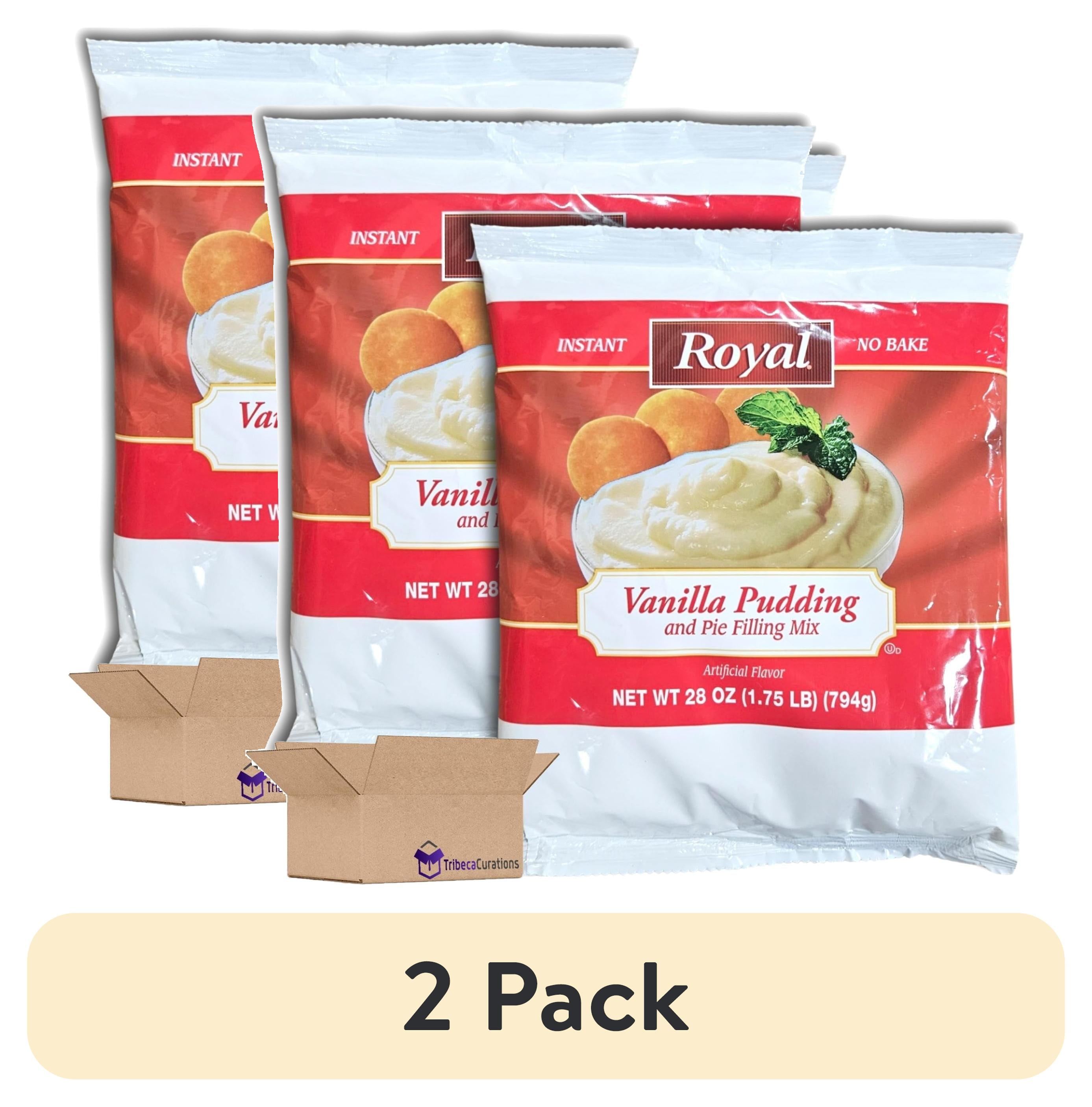 (2 pack) Royal Vanilla Pudding & Pie Filling Instant No Bake Mix Value ...