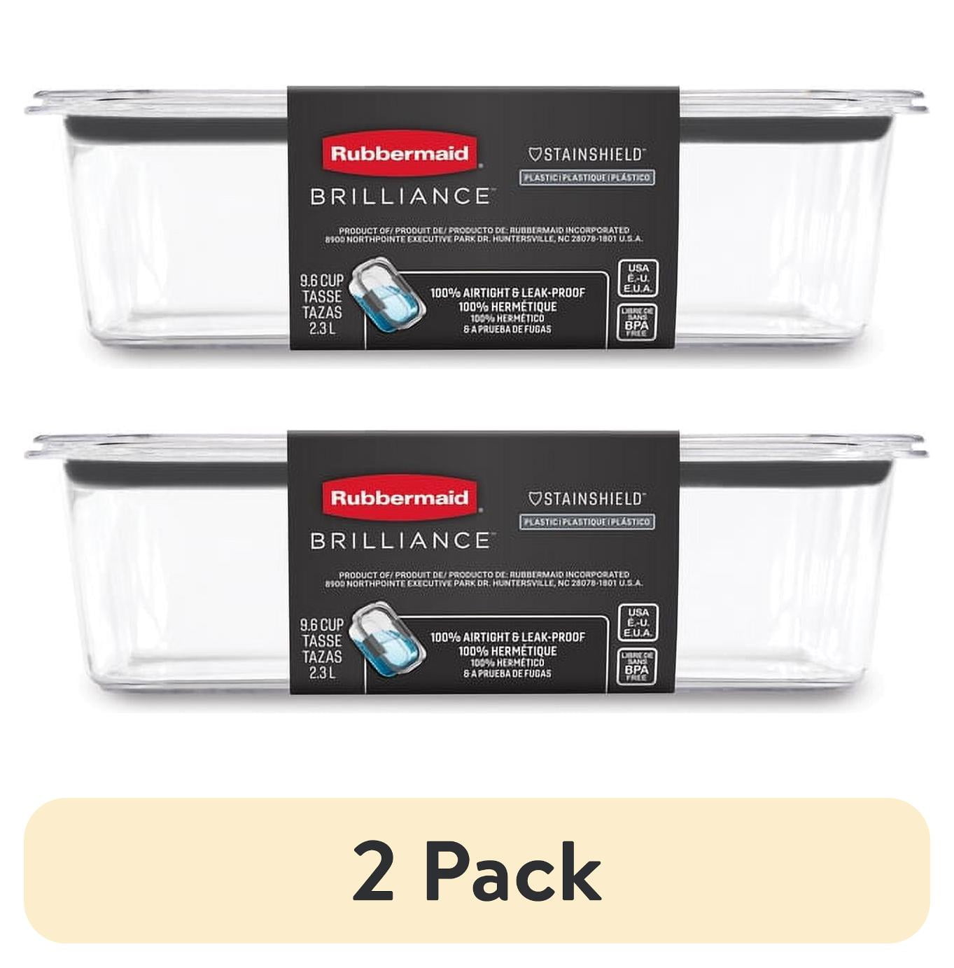 Rubbermaid Brilliance 9.6 Cup Food Storage Container - BPA-Free - Walmart.com