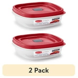 Rubbermaid EasyFindLids 3-Cup Vented Microwave Food Storage Containers ...