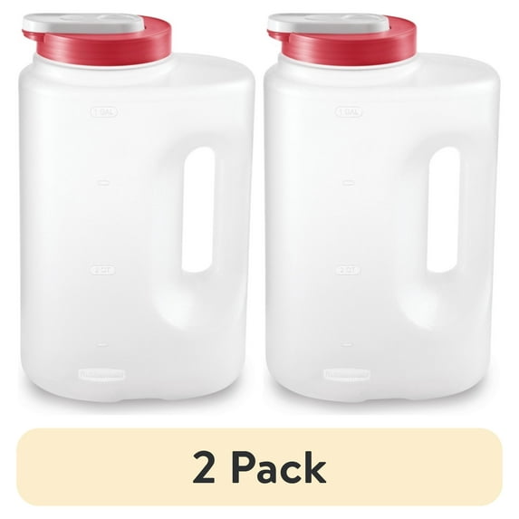(2 pack) Rubbermaid, Pitcher, Mixermate Leak-Resistant Pitcher, Clear ...