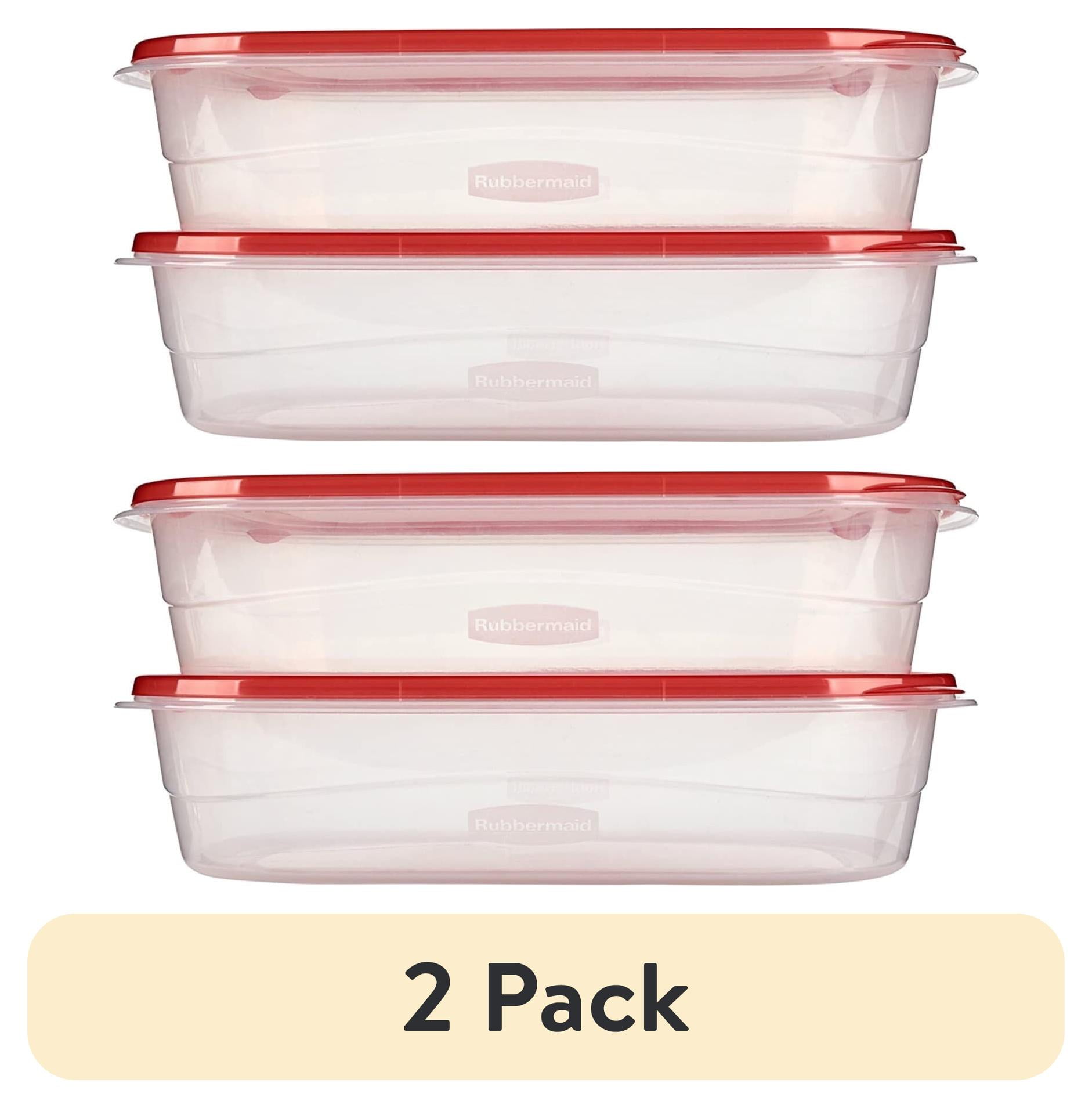 (2 pack) Rubbermaid TakeAlongs Large Rectangular Food Storage ...
