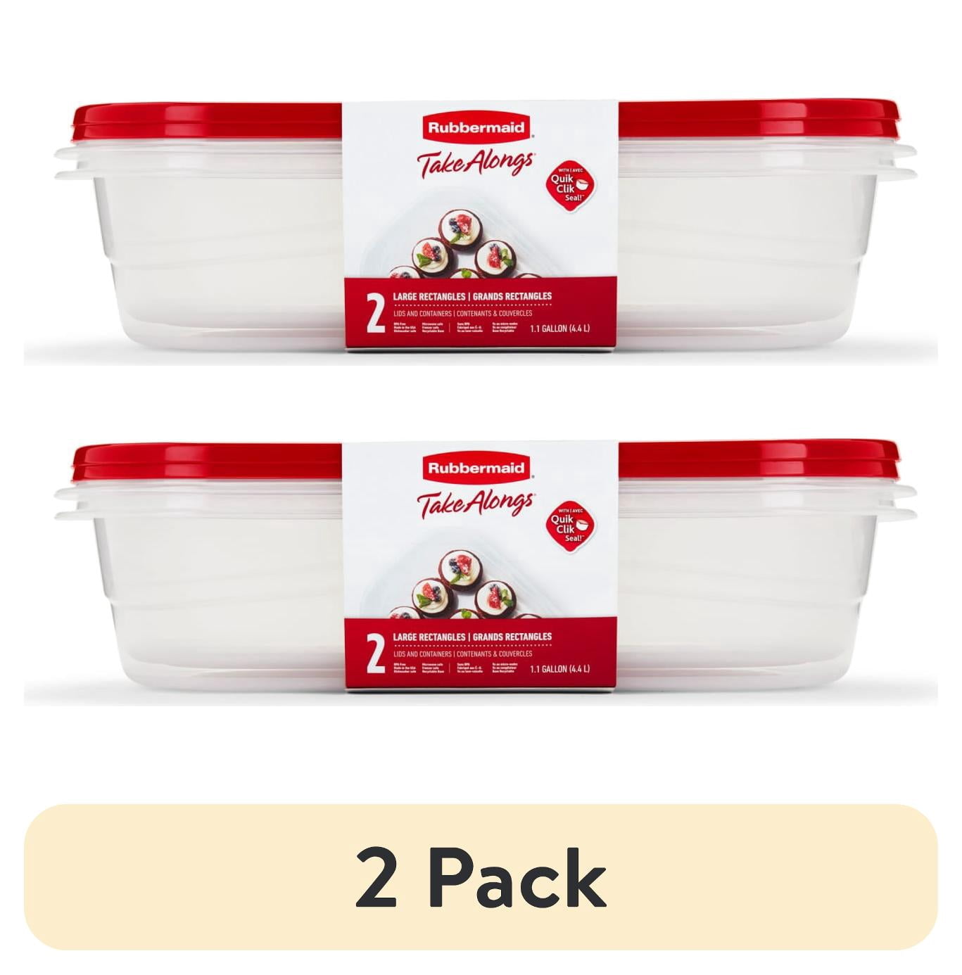 Rubbermaid TakeAlongs 2pk - Food storage containers for - Walmart ...