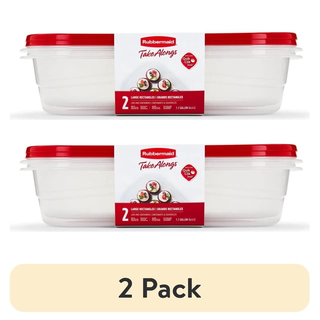 Rubbermaid TakeAlongs 2pk - Food storage containers for - Walmart ...