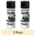 (2 pack) Rust-Oleum Automotive Custom Lacquer Gloss Spray Paint, Black ...