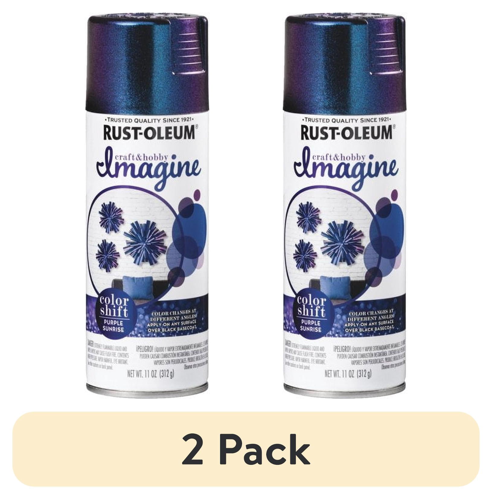 (2 pack) Rust-Oleum Imagine Gloss Purple Sunrise Spray Paint 11 oz ...