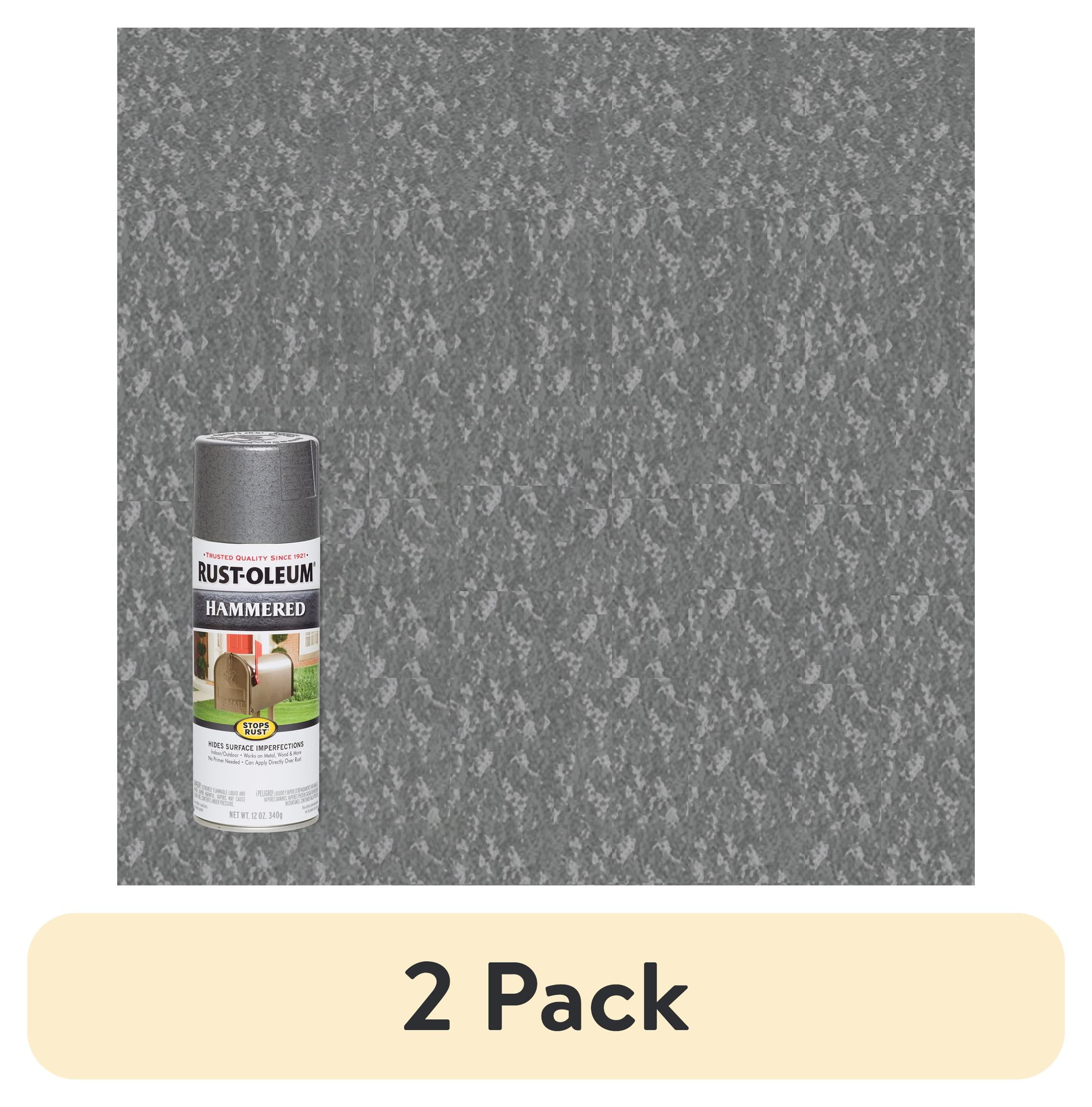 (2 pack) Rust-Oleum Stops Rust Hammered Gray - Walmart.com
