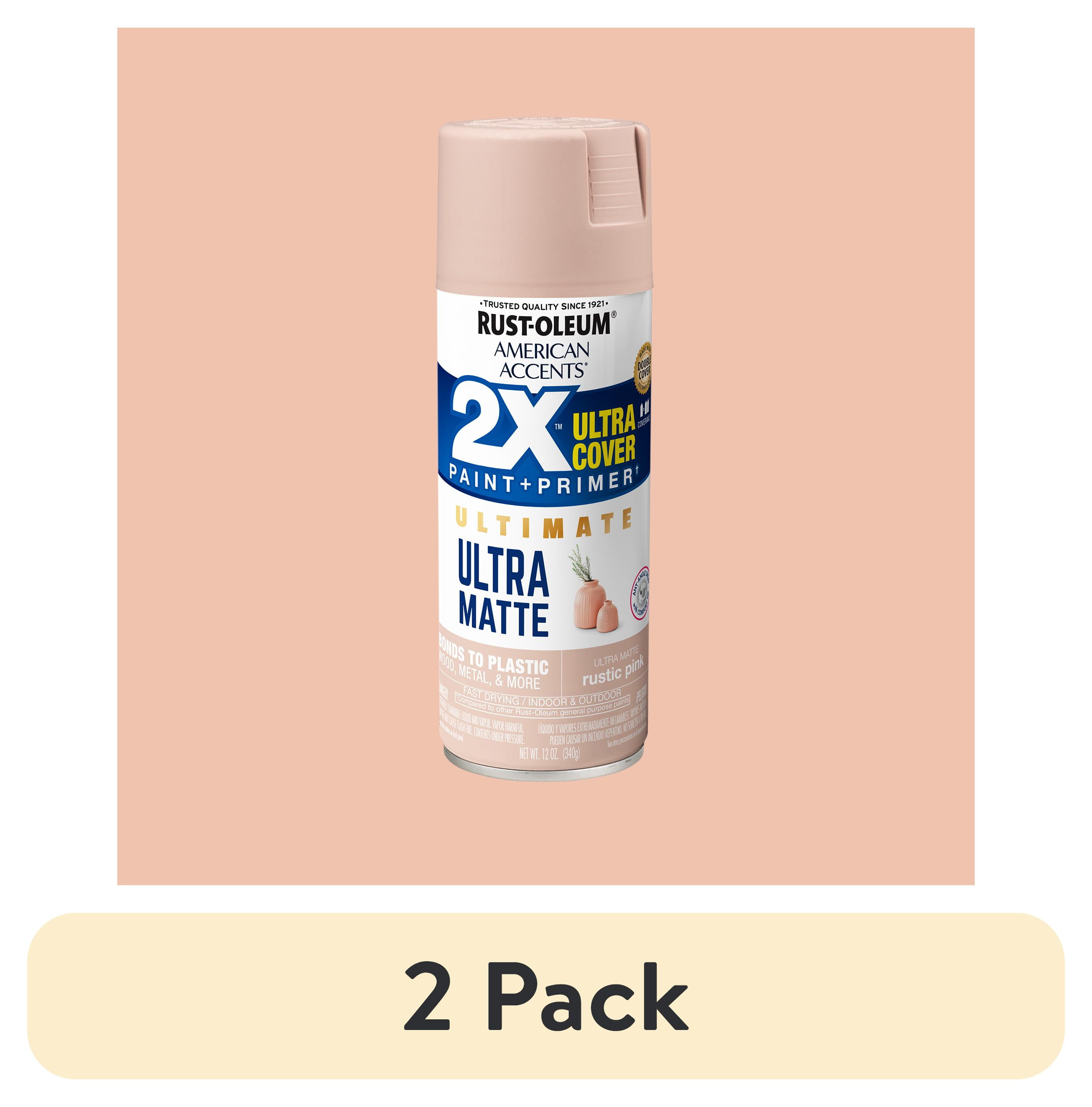 (2 pack) Rustic Pink, Rust-Oleum American Accents 2X Ultra Cover Ultra ...