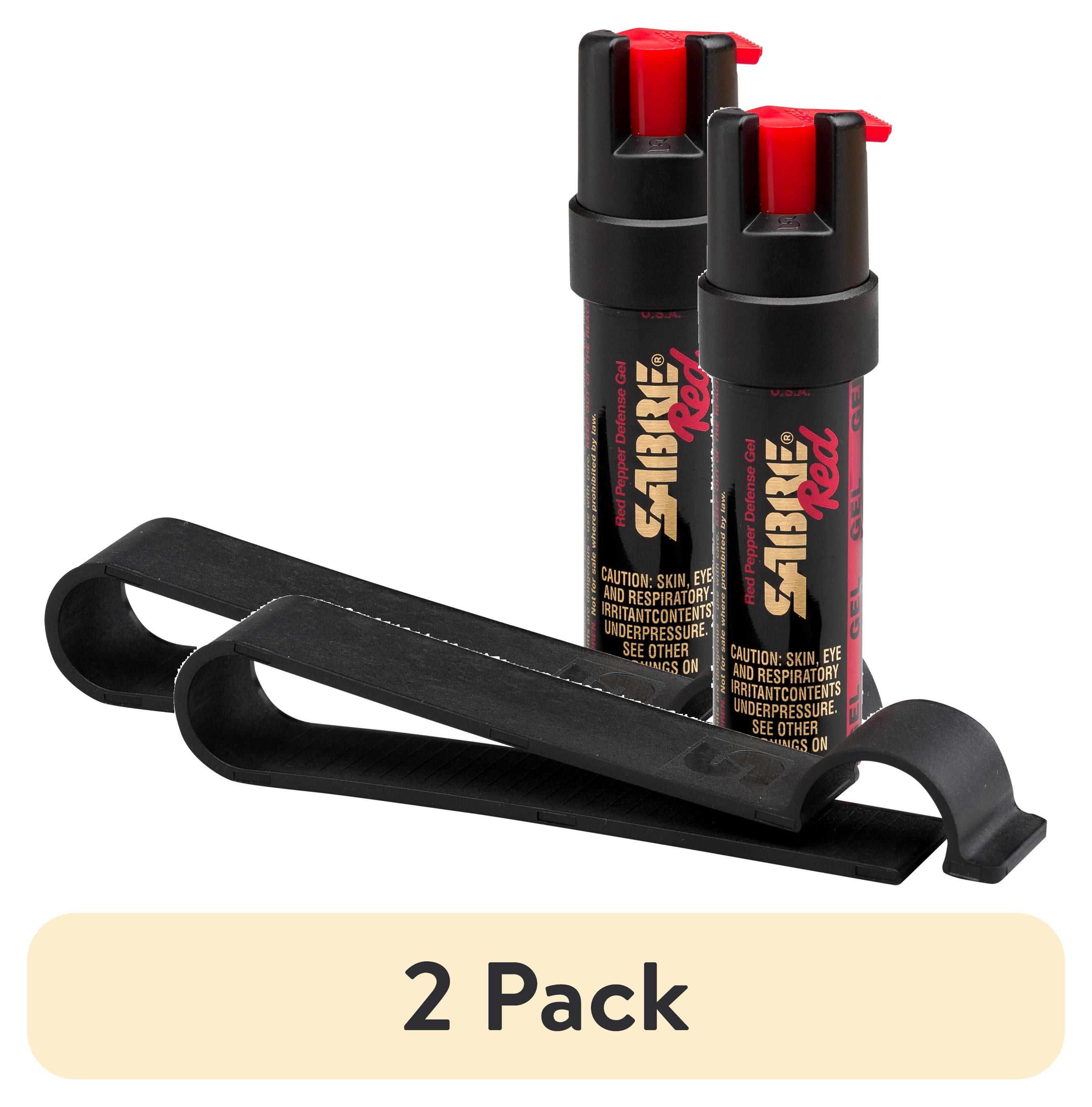 (2 pack) SABRE Pepper Gel with Car Visor Attachment Clip, Solid Print ...