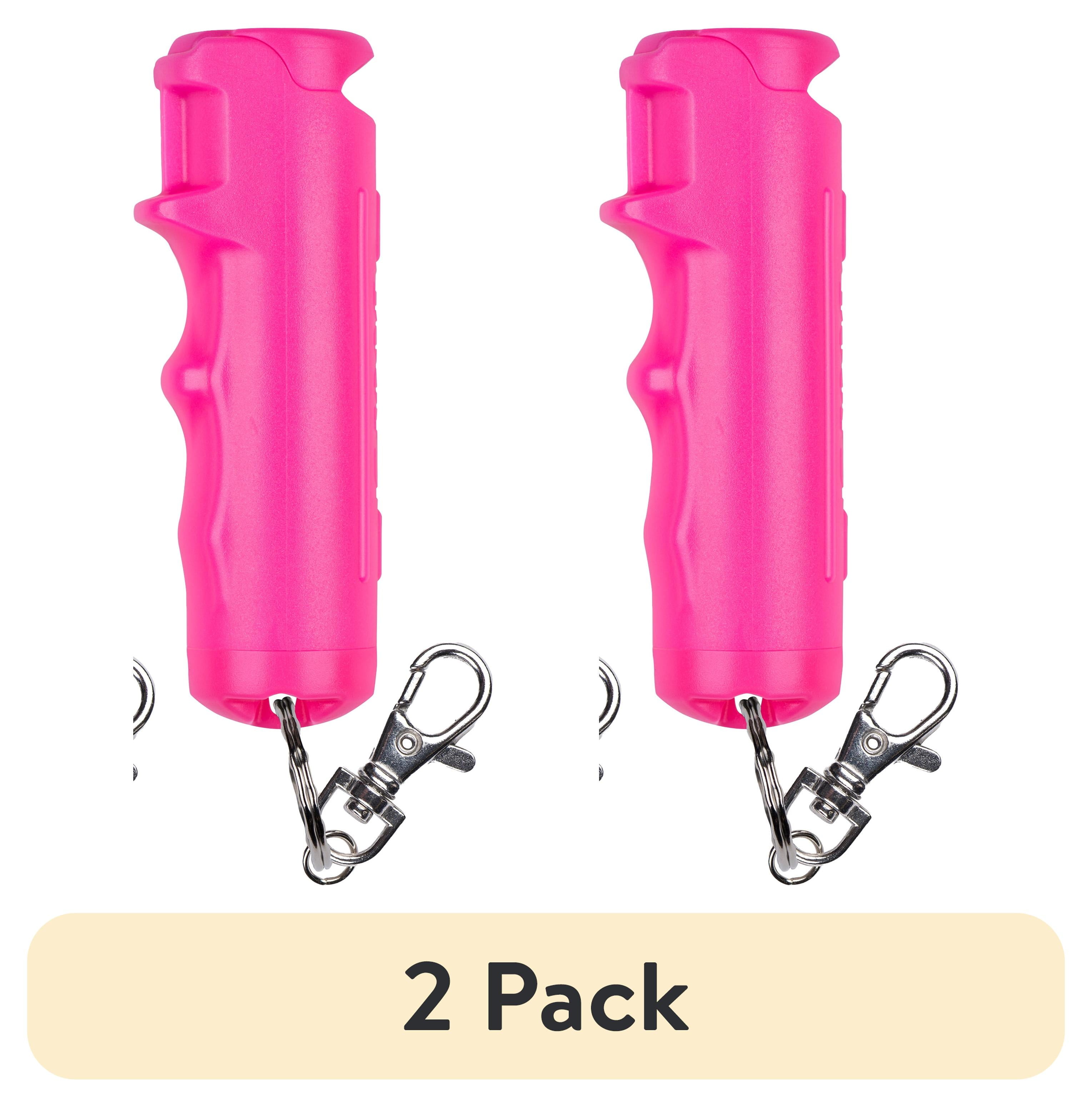 (2 pack) SABRE Pepper Spray with Finger Grip and Snap Clip, Black and ...