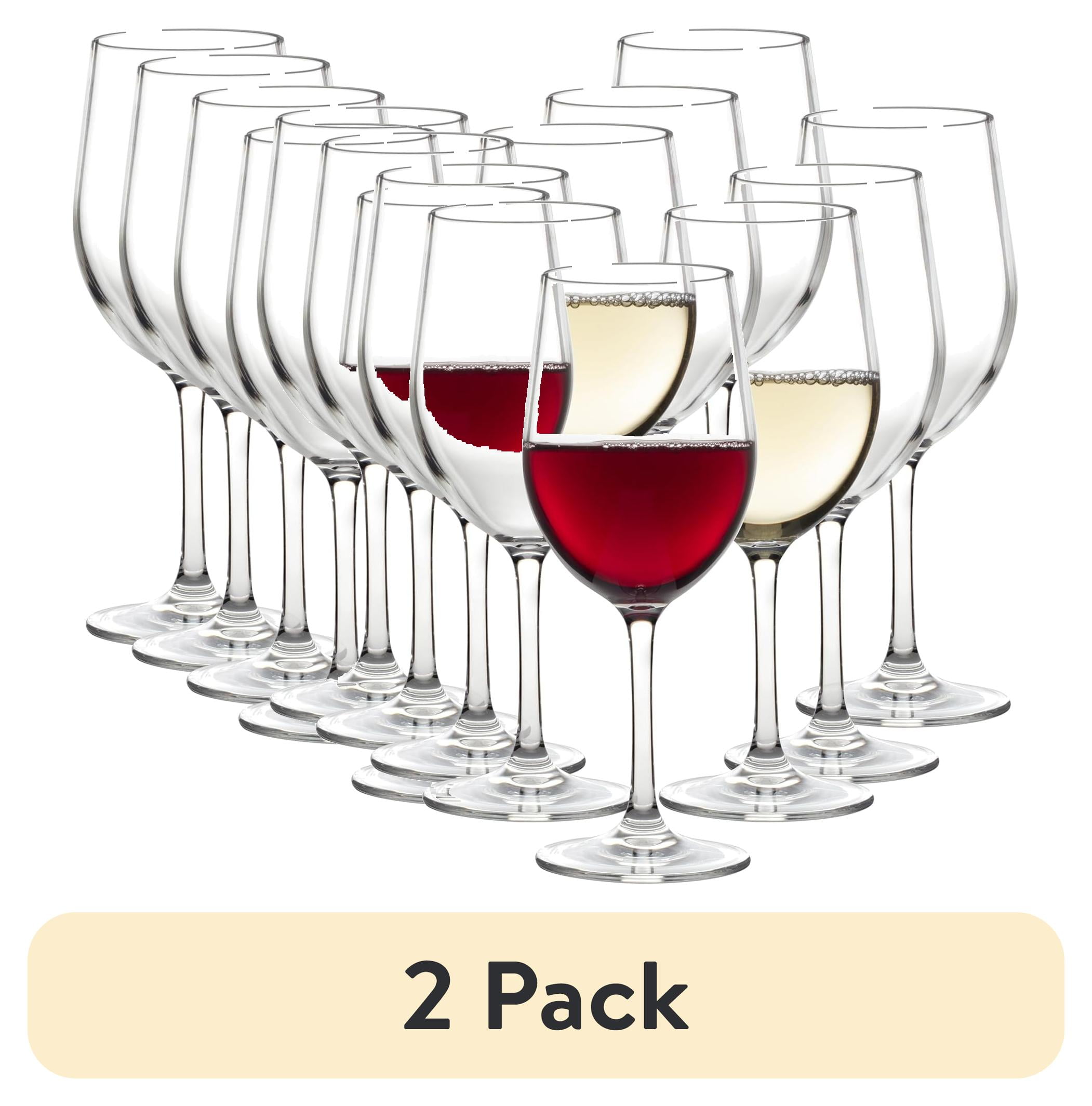 (2 pack) SCS Direct 12 oz 100% Tritan Shatterproof Stemmed Wine Glass ...