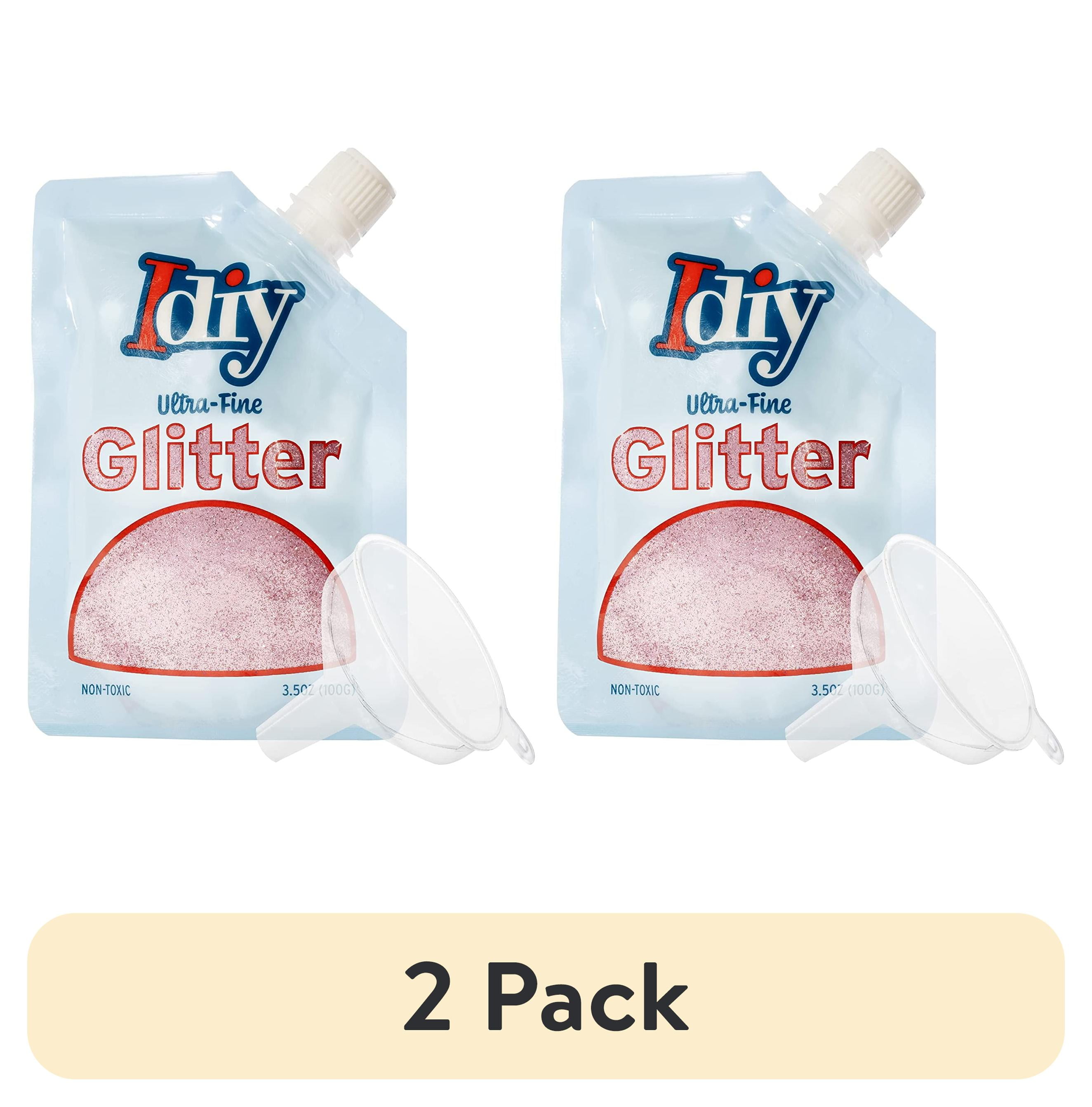 (2 pack) SCS Direct Bubblegum Pink Ultra Fine Glitter, 3.5 oz - Walmart ...