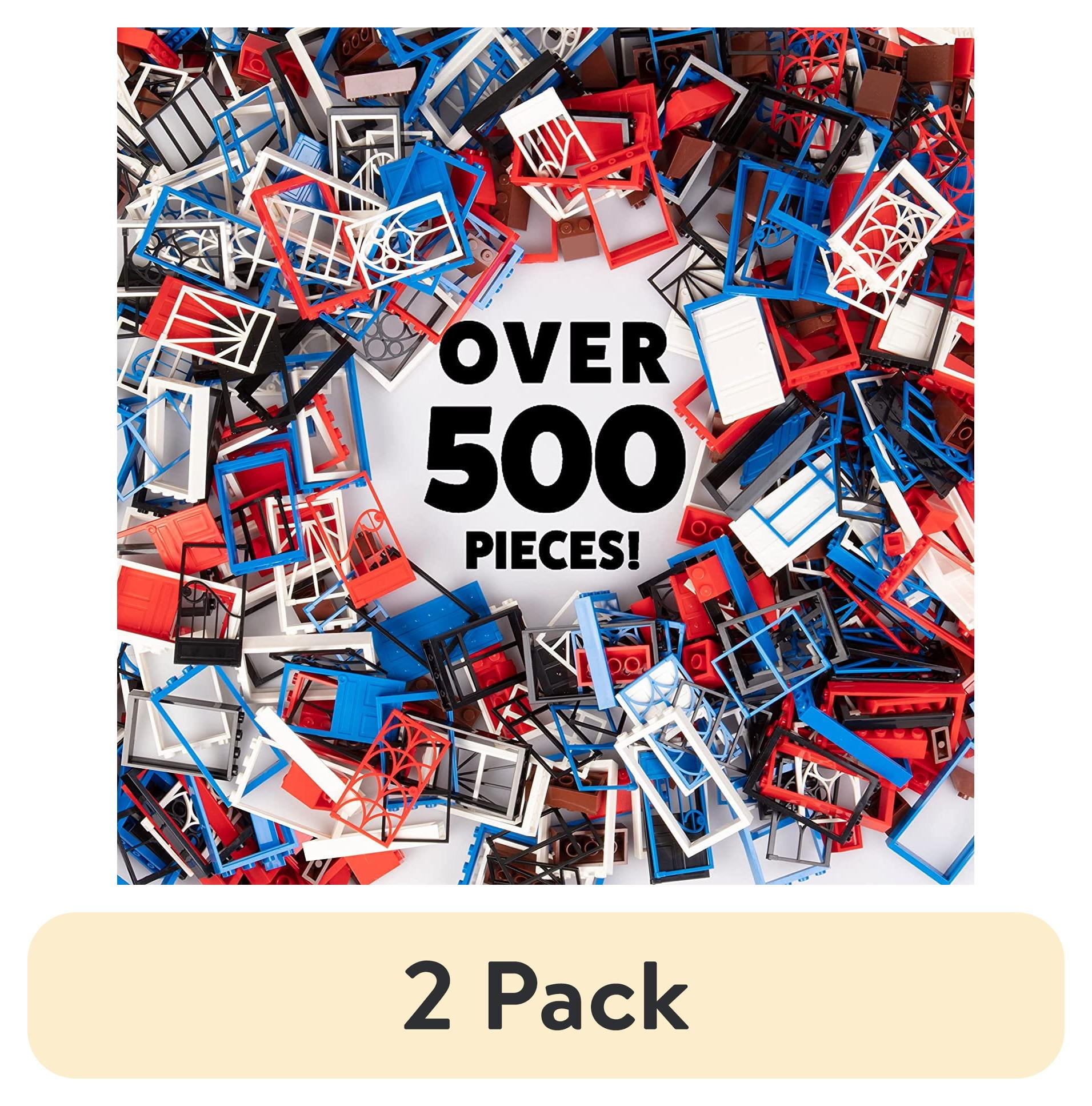 (2 pack) SCS Direct Windows, Doors, and Roof Bricks Set for Modular ...