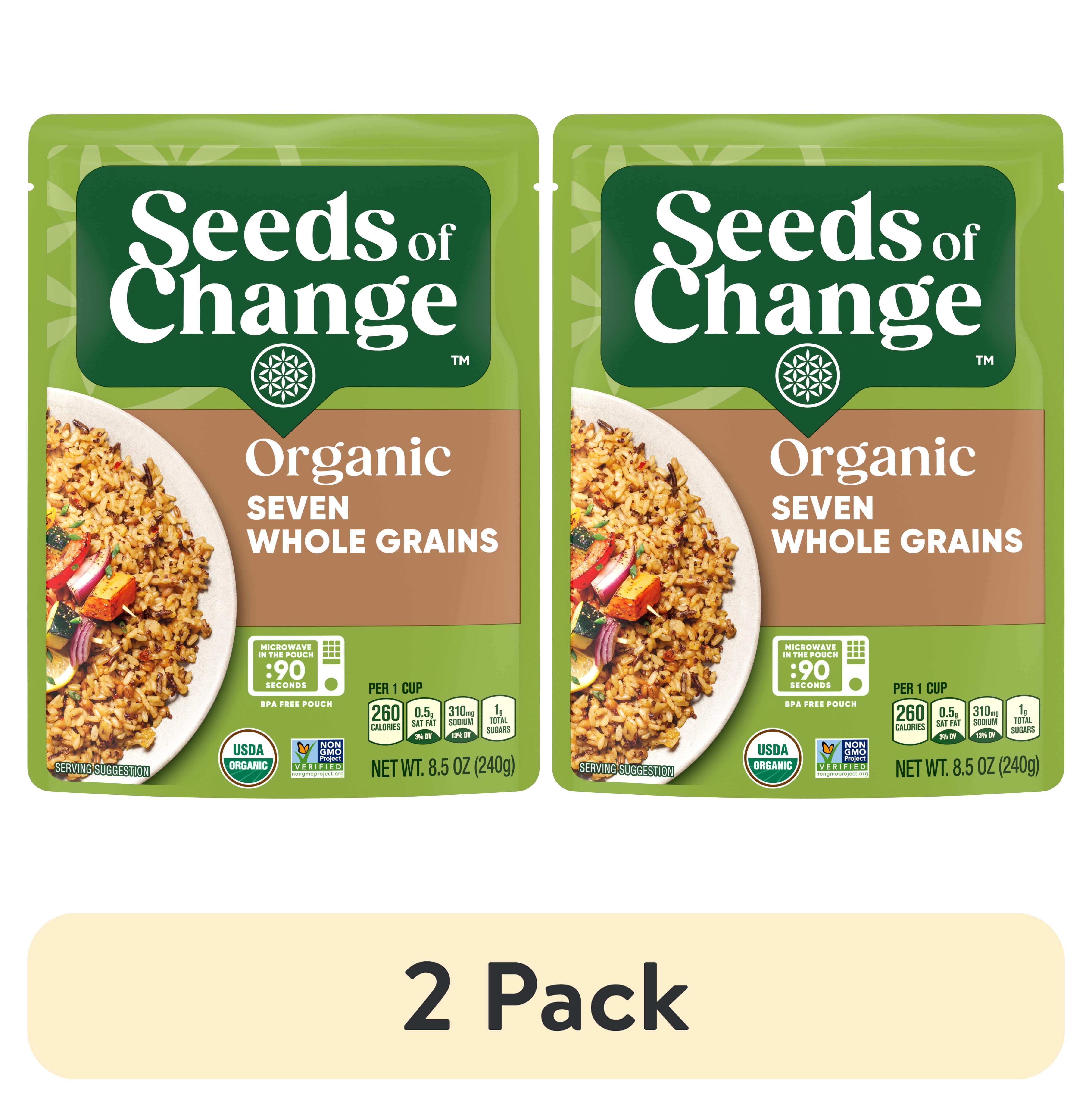 (2 pack) SEEDS OF CHANGE Organic Seven Whole Grains, 8.5oz - Walmart.com