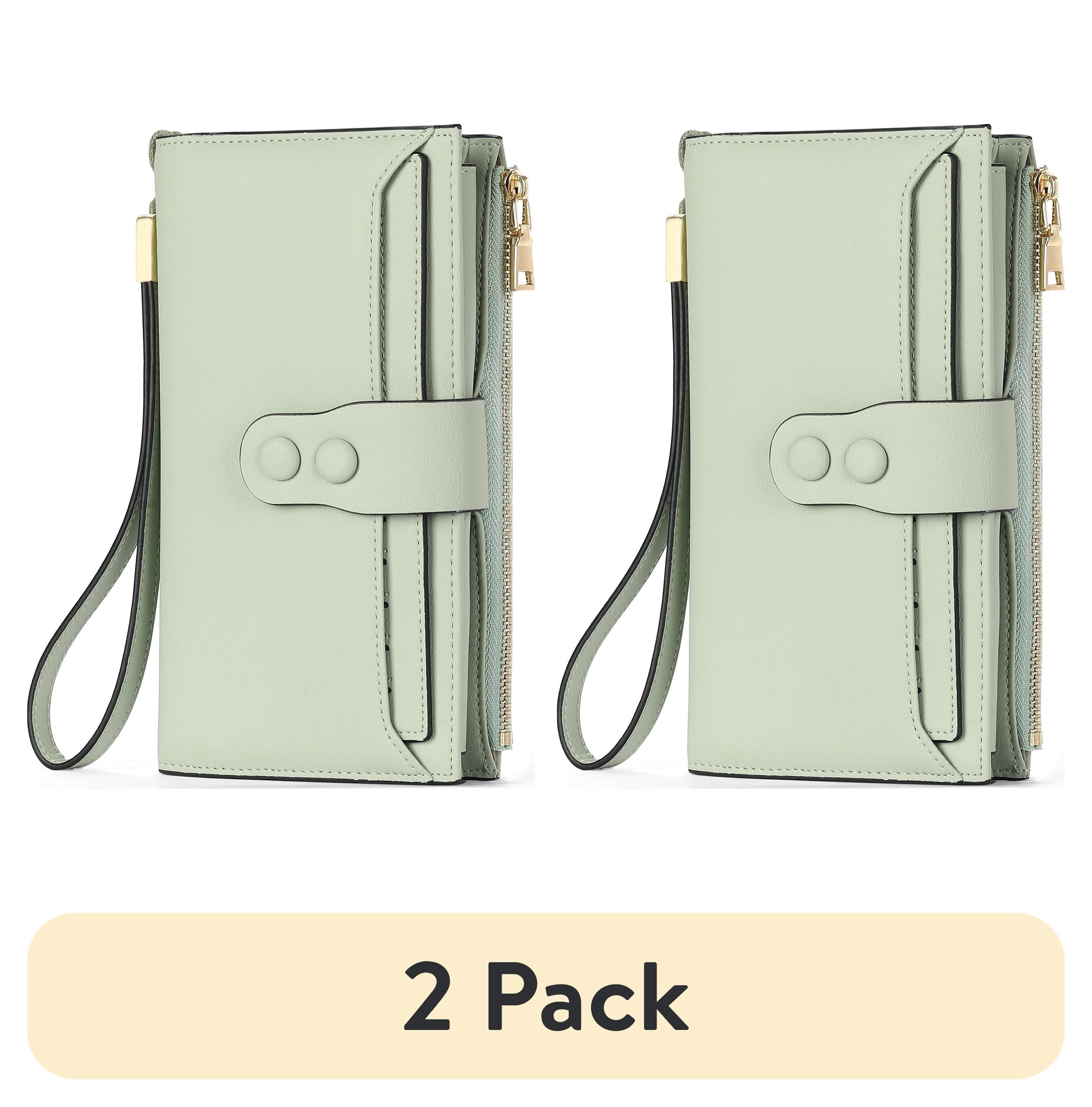 (2 pack) SENDEFN Wallets for Women Genuine Leather Credit Card Holder ...