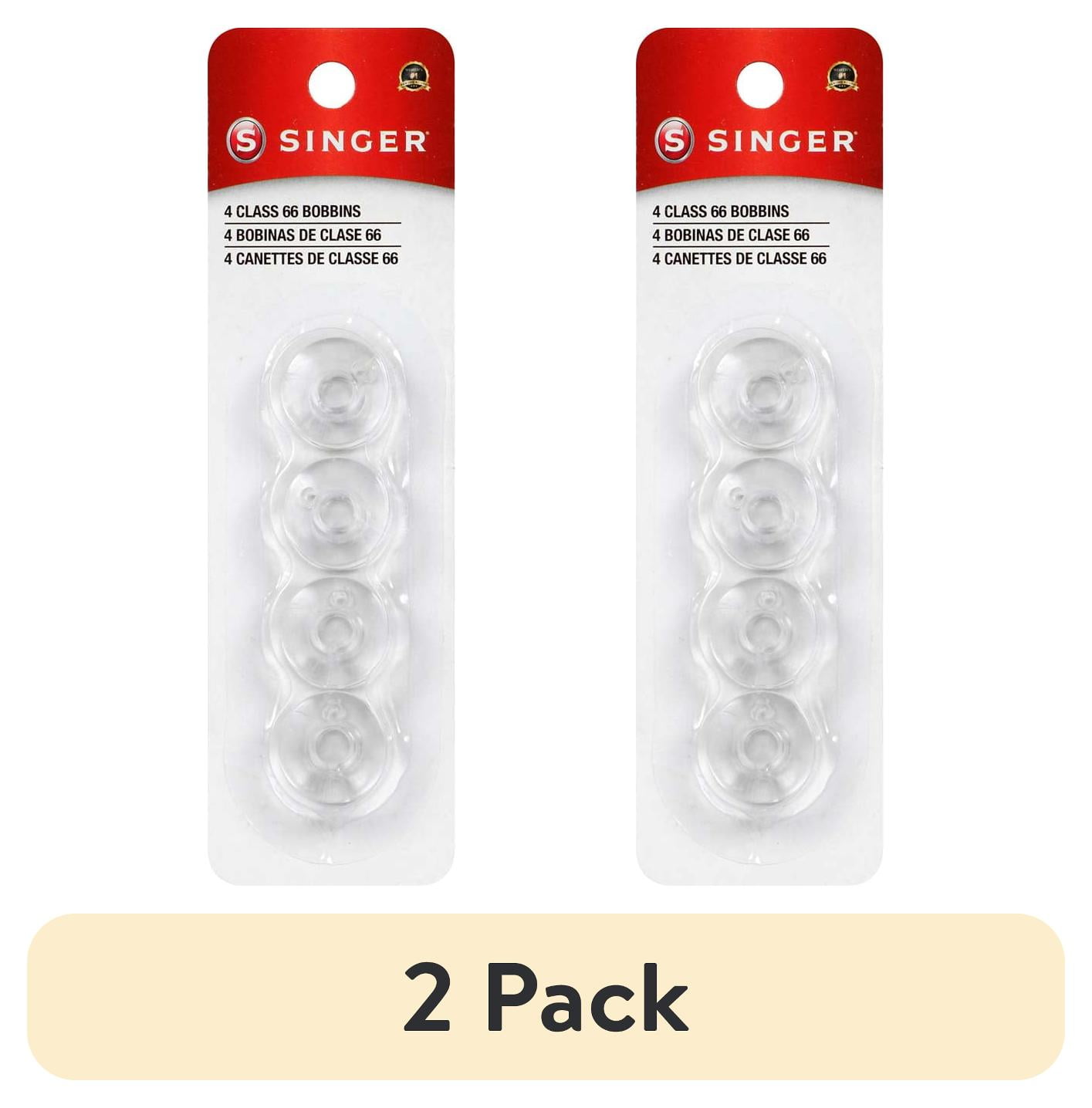 (2 pack) SINGER Class 66 Plastic Bobbins, 4 Count - Walmart.com