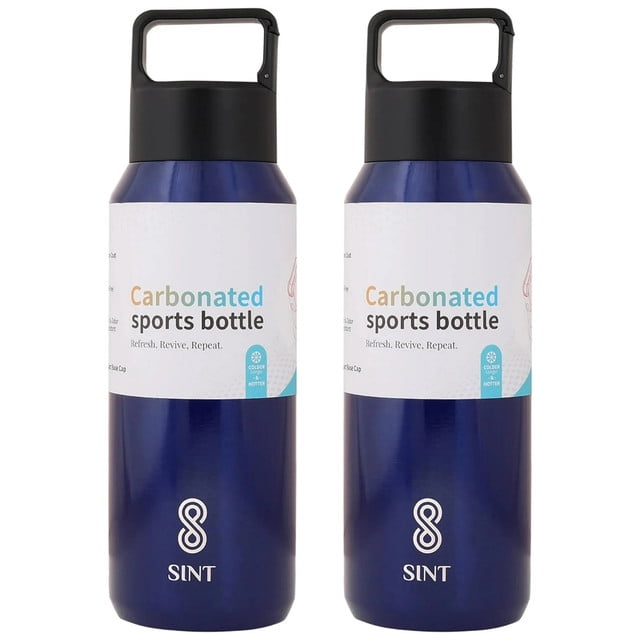 (2 pack) SINT Sports Water Bottle,Insulated,Leak Proof, Stainless Steel ...