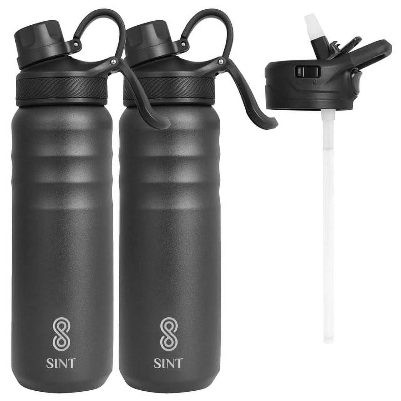 (2 pack) SINT Vacuum Insulated Water Bottle 24 Oz, Leak Proof ...
