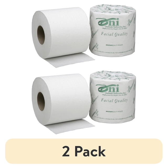 (2 pack) SKILCRAFT, NSN5303770, Single Roll 1-Ply Toilet Tissue Paper ...