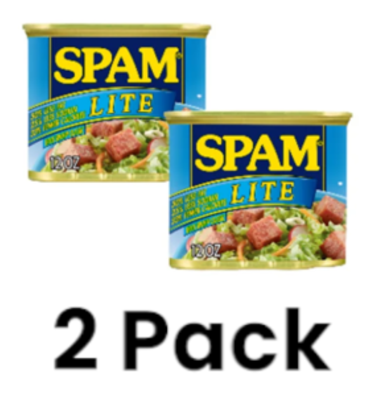 (2 pack) SPAM Lite, 9 g of protein per serving, 12 oz Aluminum Can ...