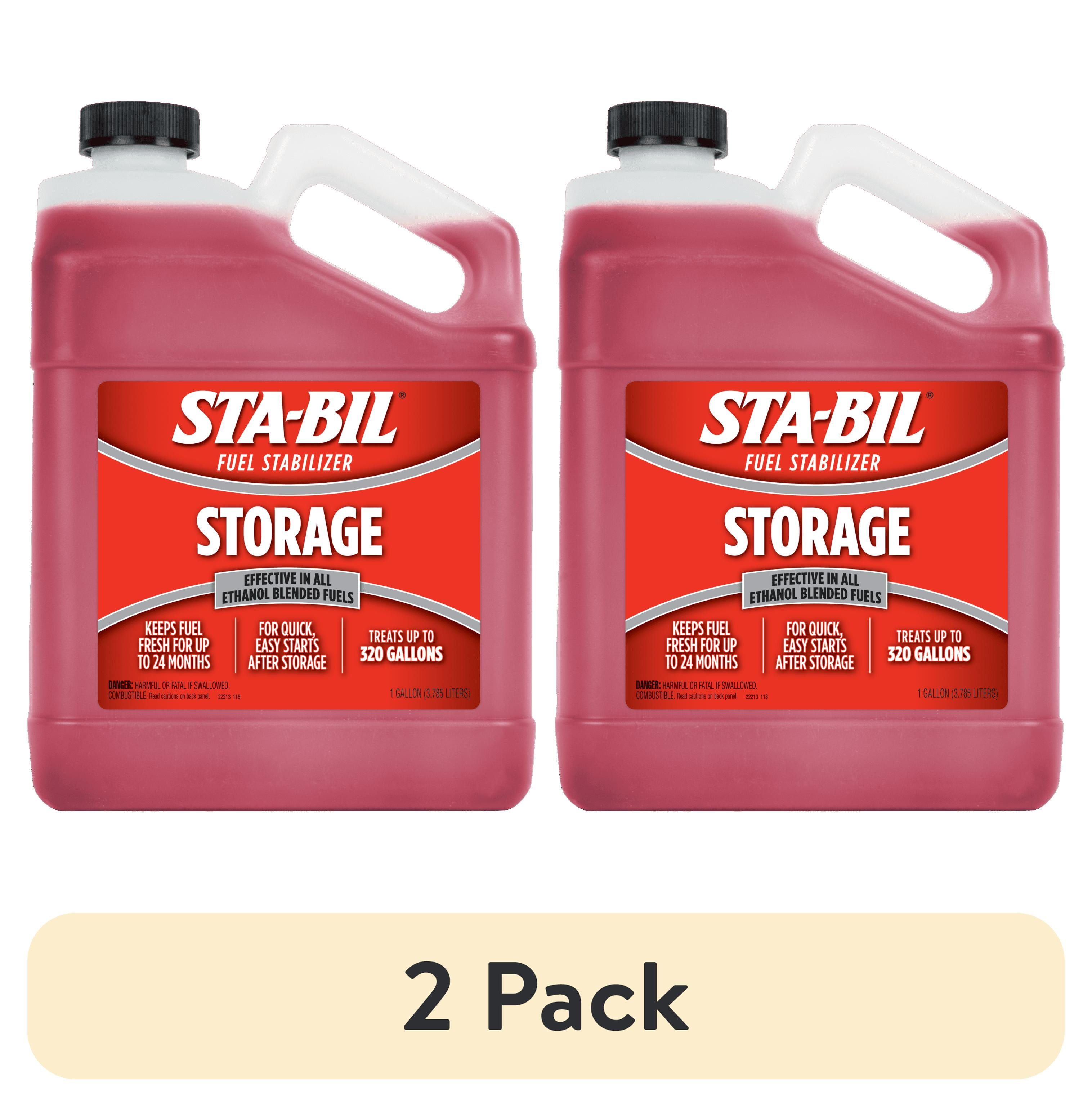 (2 pack) STA-BIL Storage Fuel Stabilizer Keeps Fuel Fresh, 1 Gallon ...