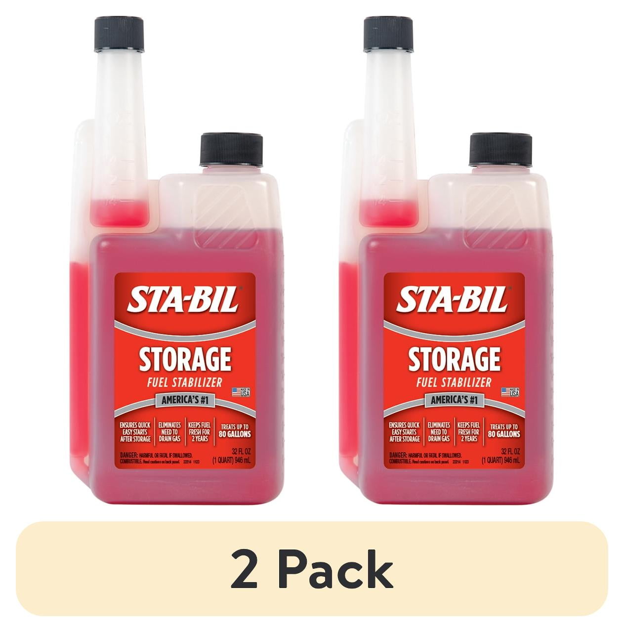 (2 pack) STA-BIL Storage Fuel Stabilizer - Keeps Fuel Fresh For Up To ...