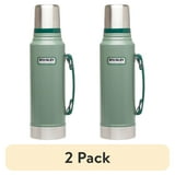 (2 pack) STANLEY Classic Vacuum Bottle, Green/Silver - Walmart.com