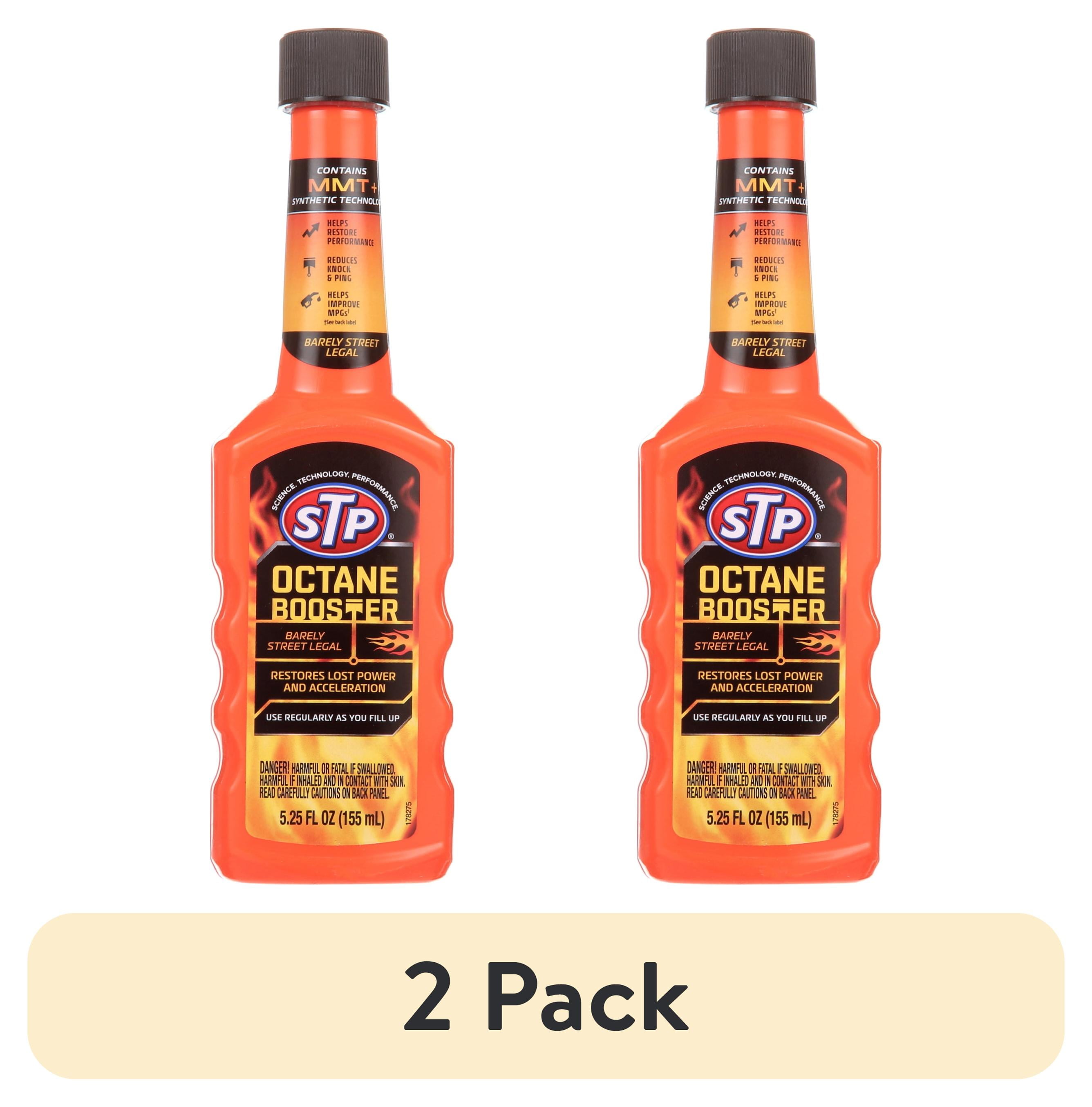 (2 pack) STP Octane Booster Fuel Additive for Gasoline Engines, 5.25 fl oz - Walmart.com
