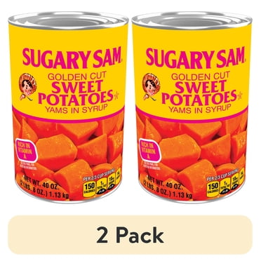 Bruce's Yams Ready to Eat Cut Sweet Potatoes in Syrup, 40 oz Canned ...