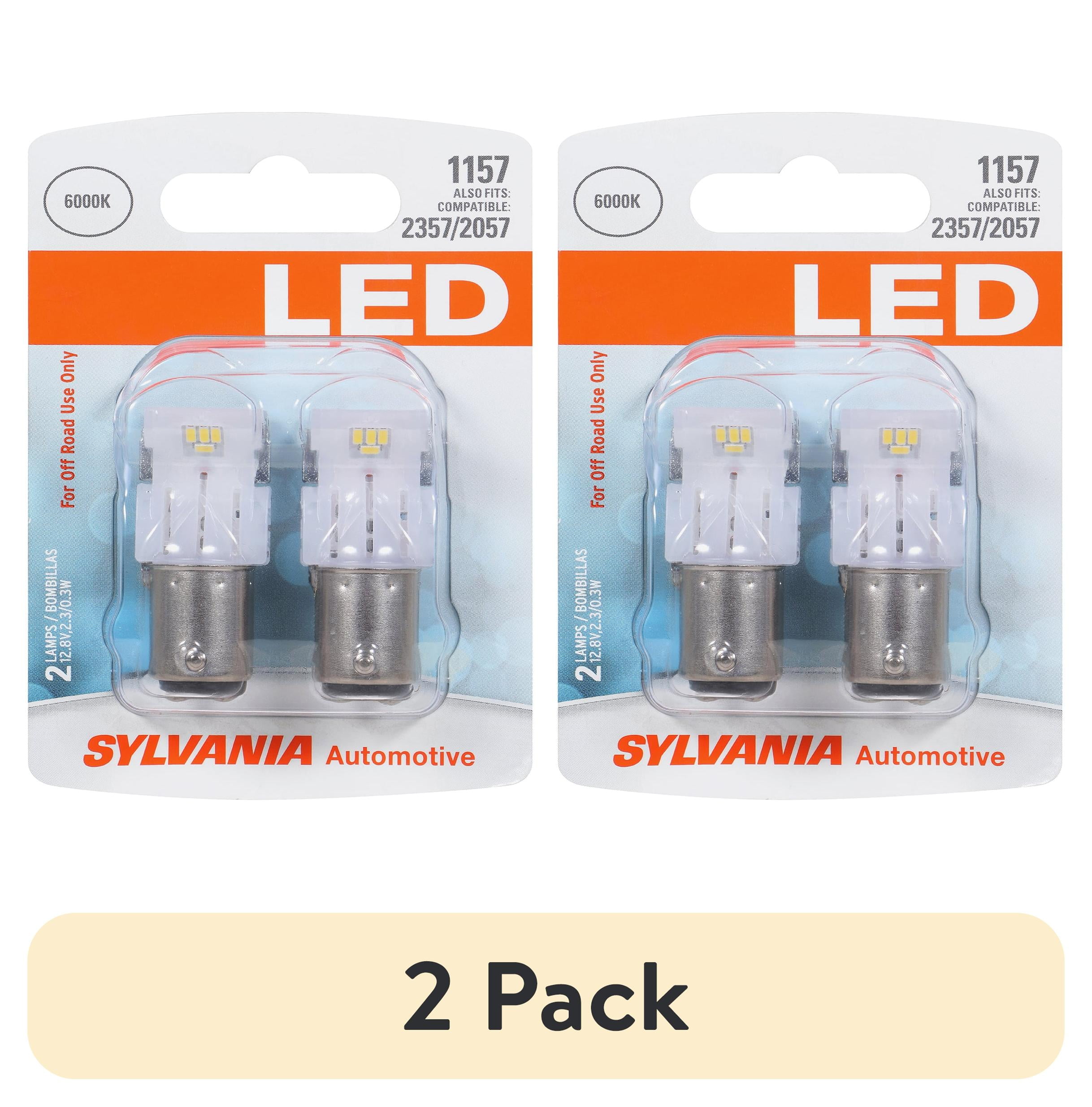 (2 pack) Sylvania 1157 WHITE SYL LED Mini Bulb, 2 Pack, Compatible with Multiple Cars - Walmart.com