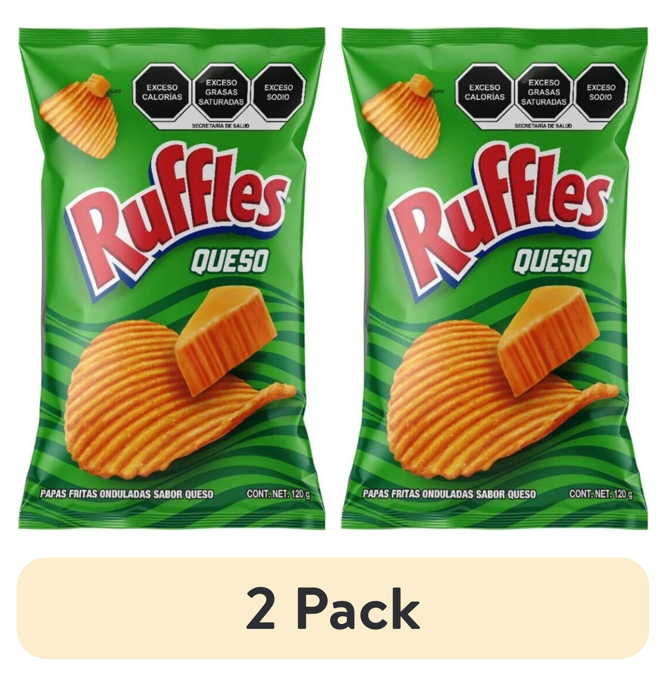 (2 pack) Sabritas Rufles Verde Potato Chips, 4.58 Oz. - Walmart.com