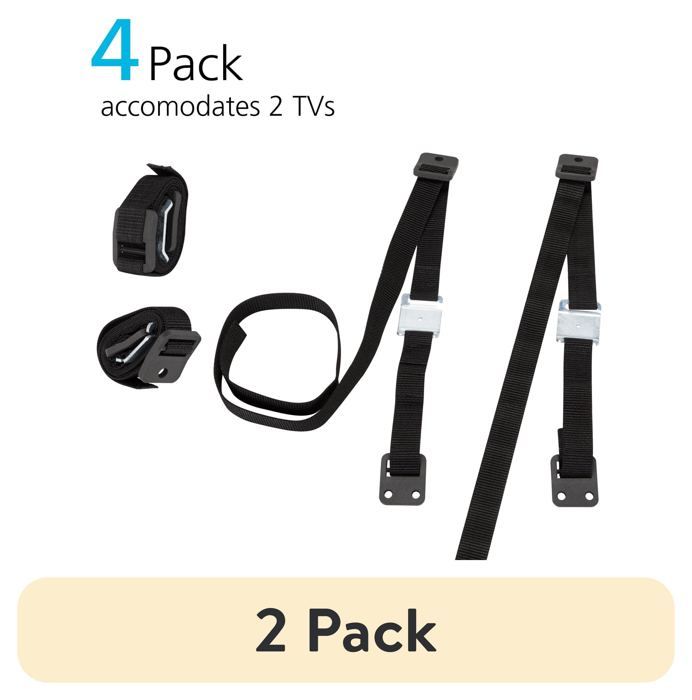 (2 pack) Safety 1st TV & Furniture Safety Straps 2 Set, Black, Toddler ...